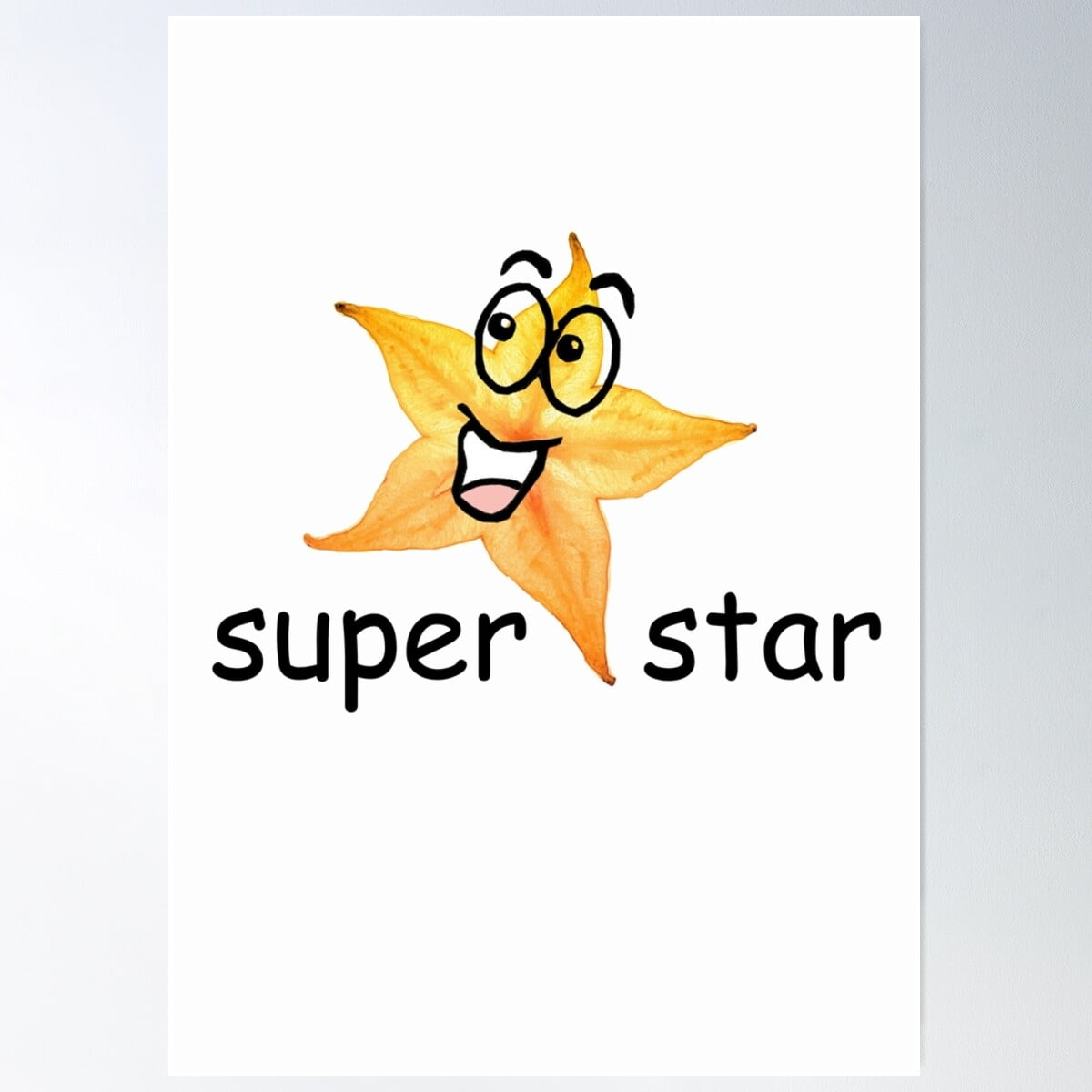 Super Star Fruit Poster Wall Art, Modern Wall Decor For Living Room ...