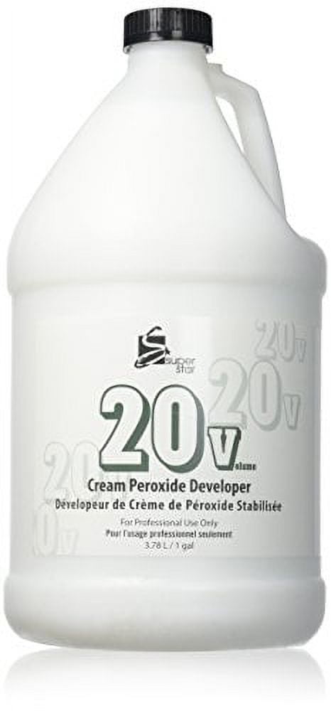Super Star Stabilized Cream Peroxide Developer, 20v, 3.8 L / 1 Gallon ...
