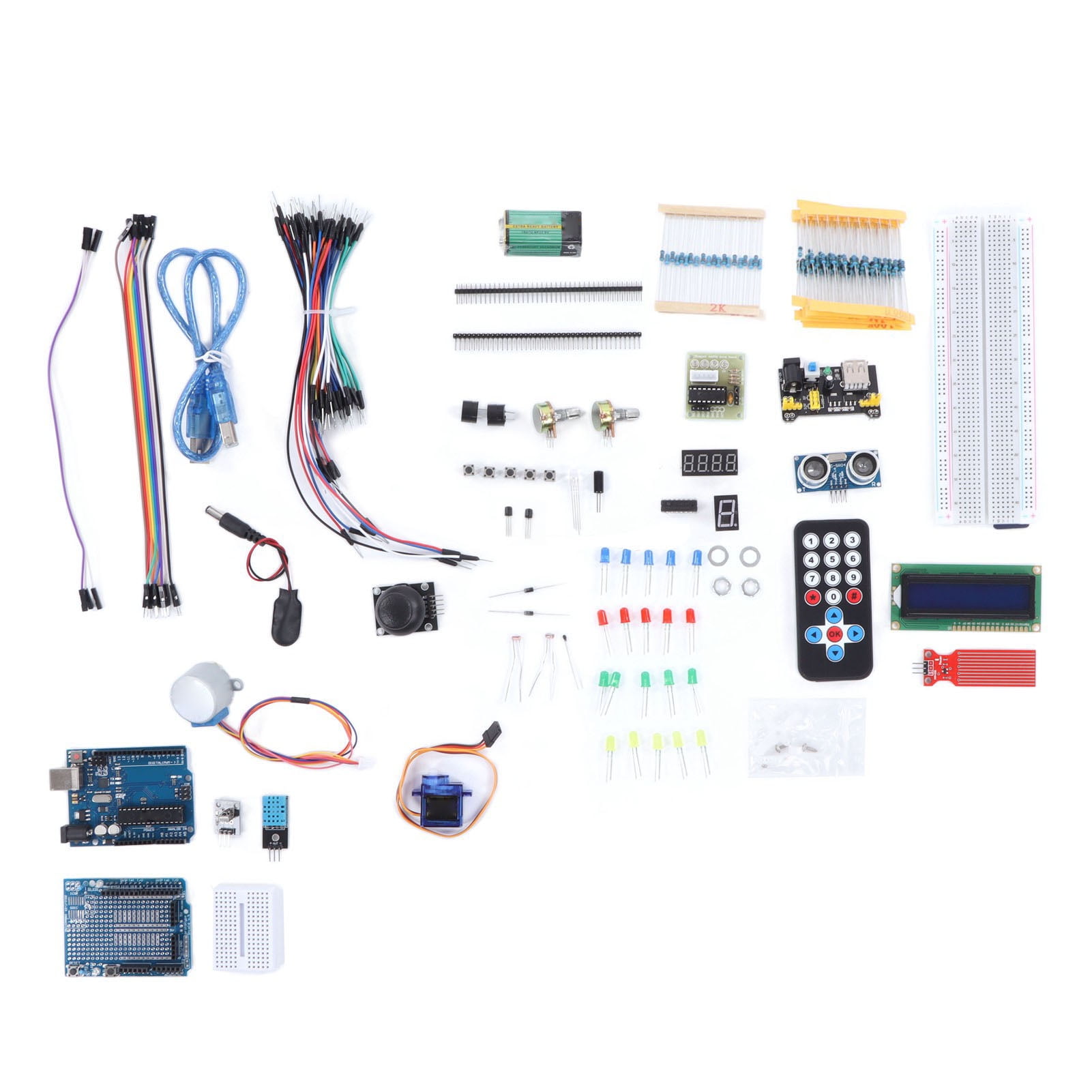 Super Starter Kit Circuit Breadboard Power Module LED LCD Resistor ...