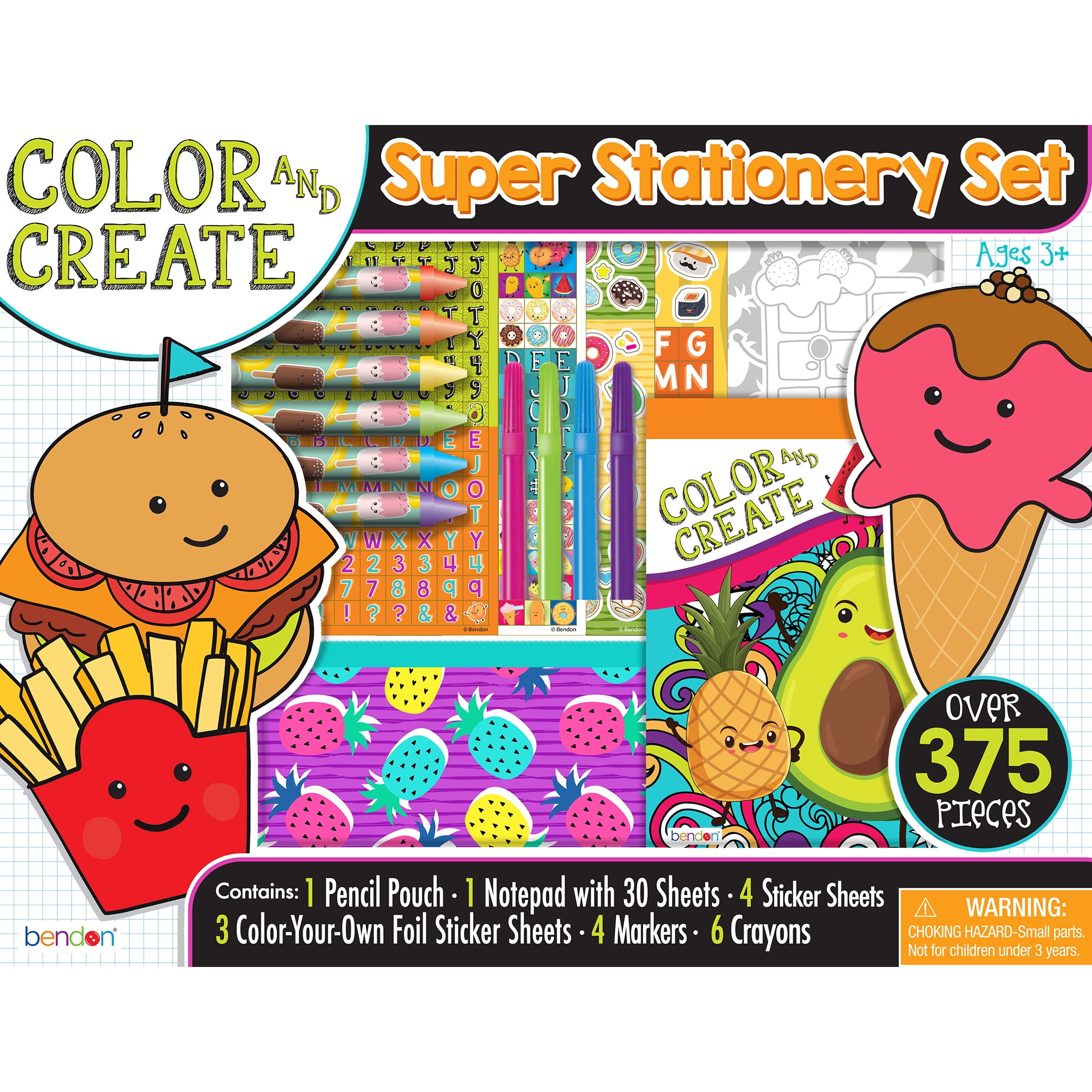 Super Stationary Set - Food Edition - Walmart.com
