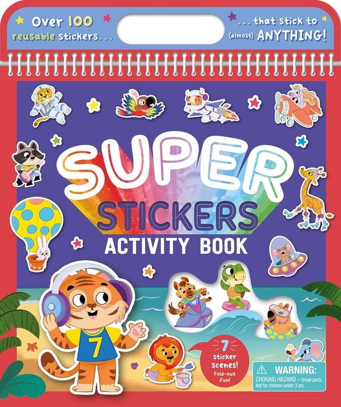 Super Stickers Activity Book: With Over 100 Reusable Stickers!, (Spiral ...