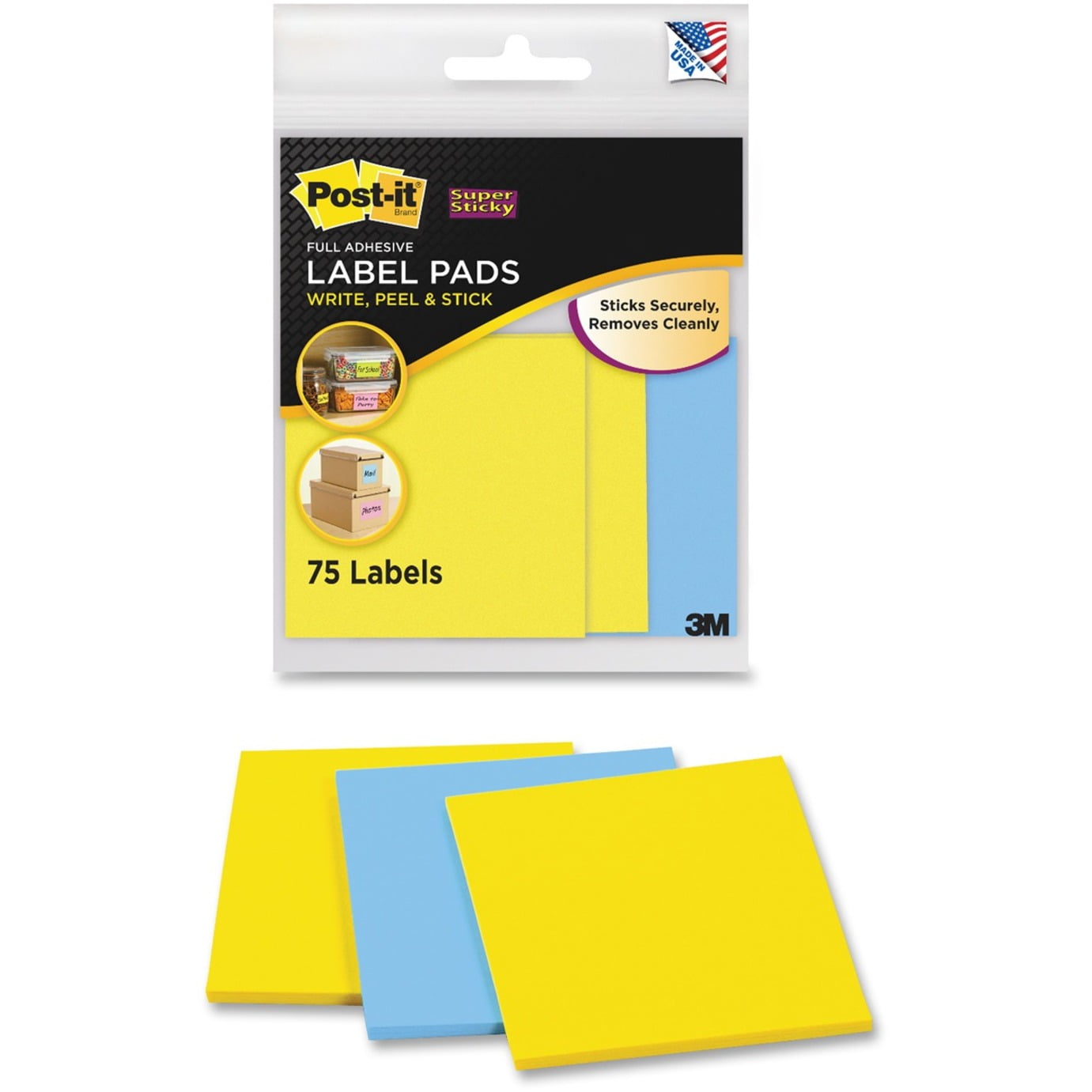 Super Sticky Compact Label Pad - Walmart.com