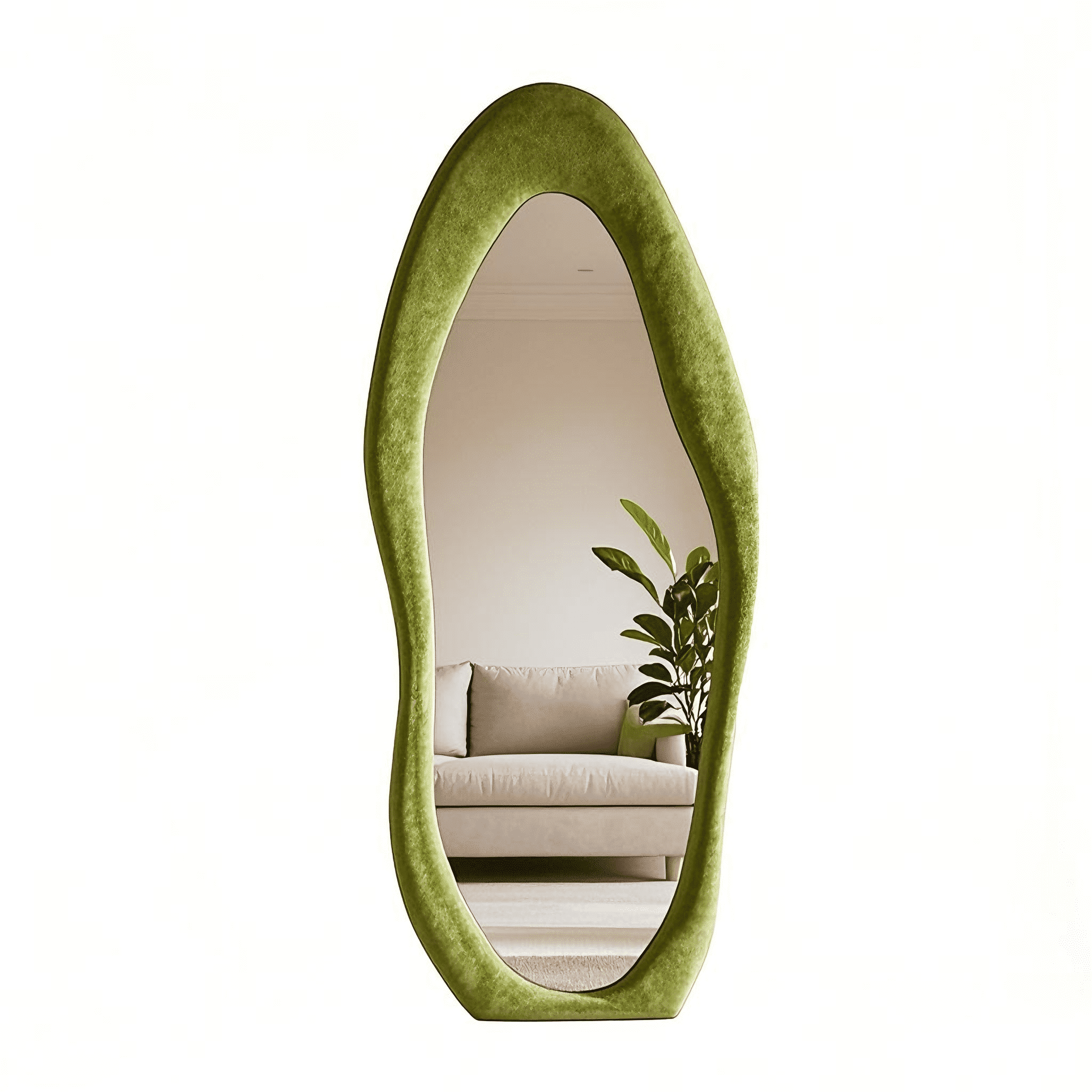 Super Store 63"x 24" Irregular Full Length Mirror - Flannel Wrapped ...