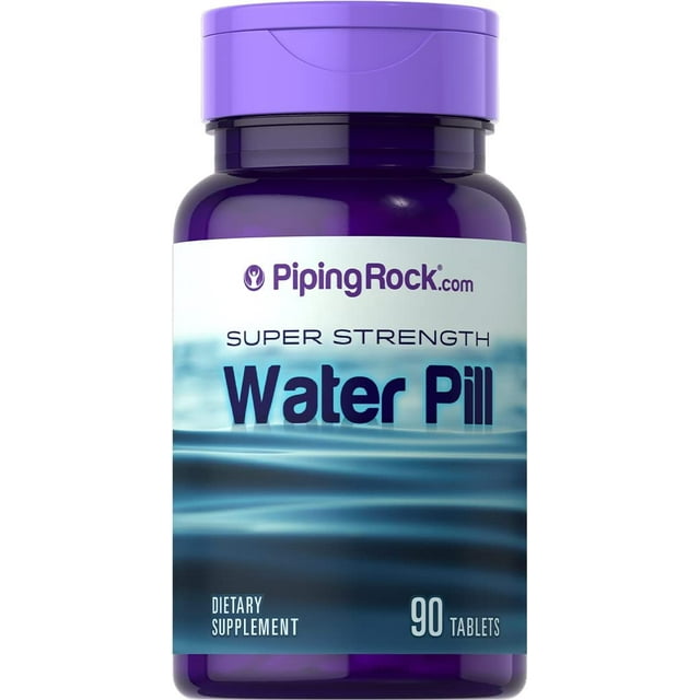 Super Strength Water Pill | 90 Tablets | by Piping Rock - Walmart.com