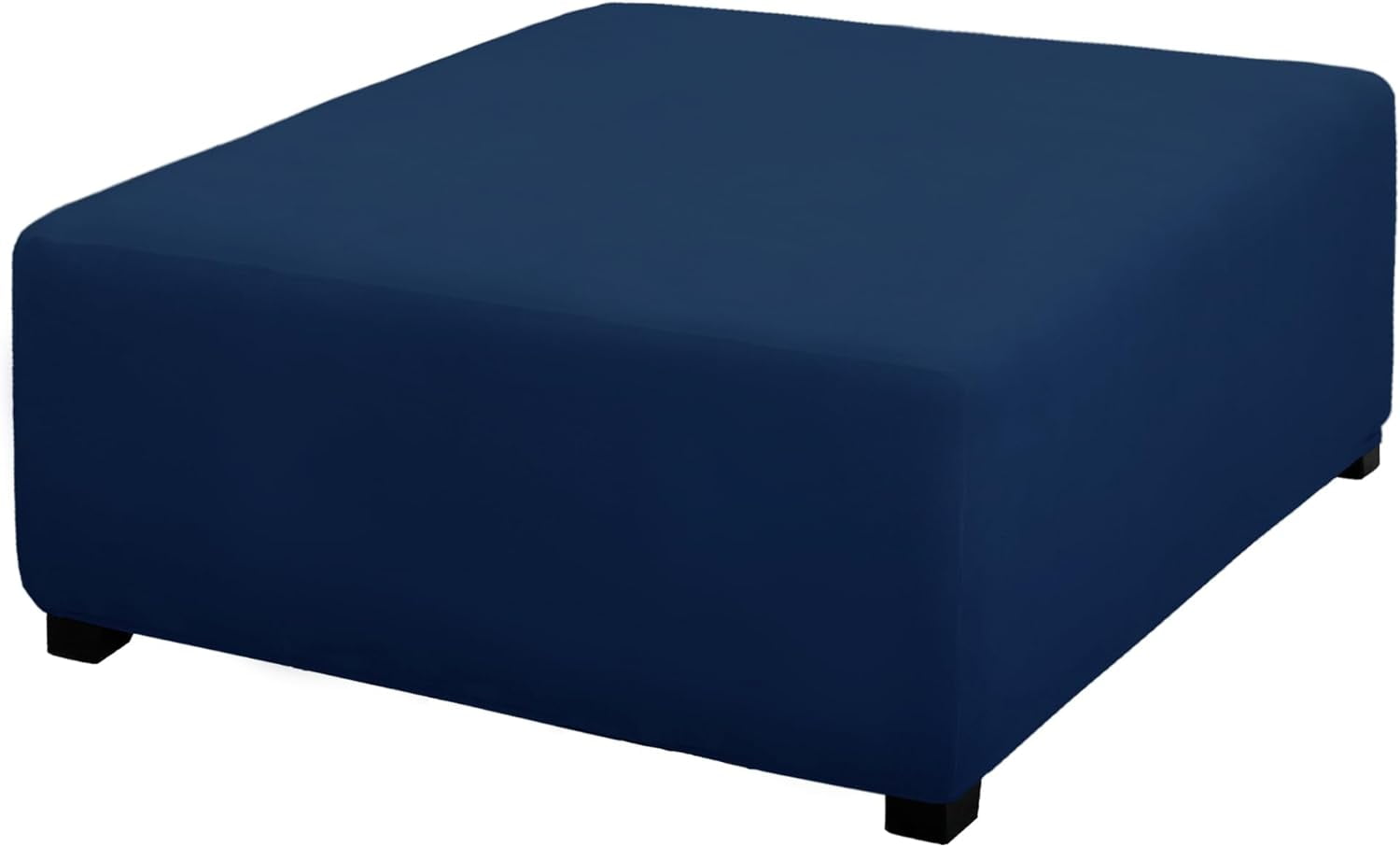 Super Stretch Form Fit Square Ottoman Cover Rectangle - Ottoman ...