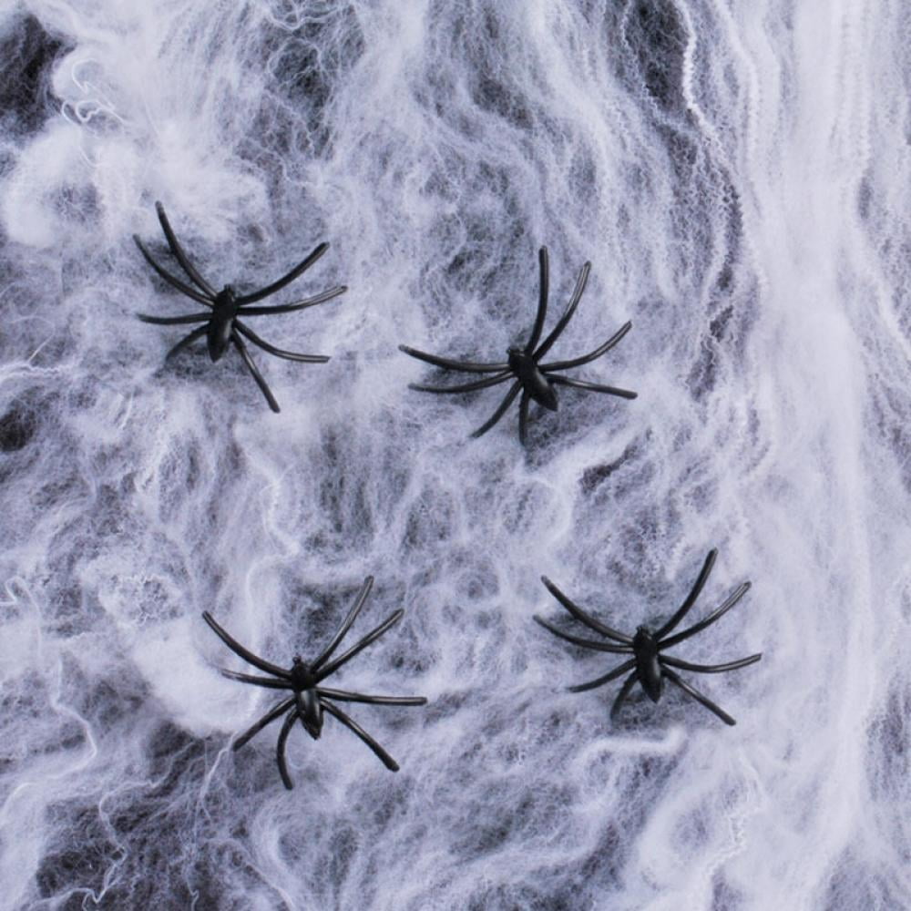 Super Stretch Spider Web with 4 Spiders - Walmart.com