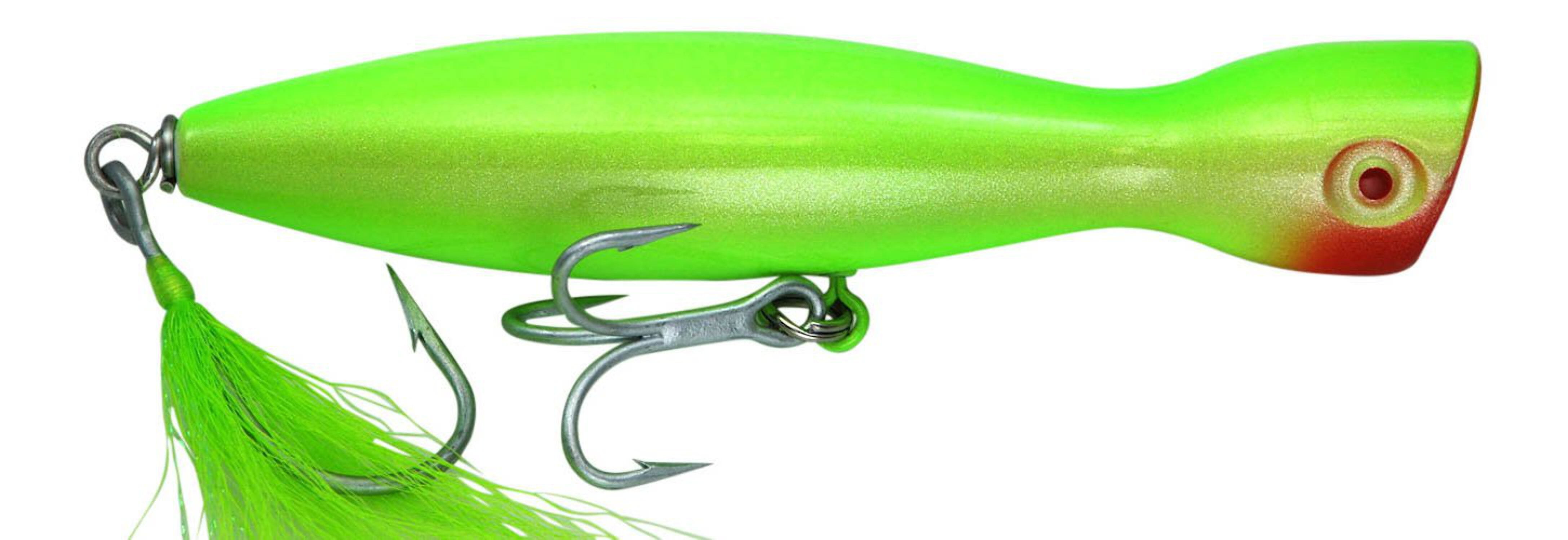 Super Strike Little Neck Popper, "Floating", 2-1/4oz, Chartreuse ...
