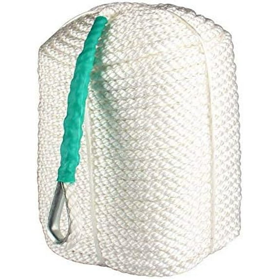 Super Strong 1/2 Inch x 300 Feet Three Strand Braided Boat Lines ...