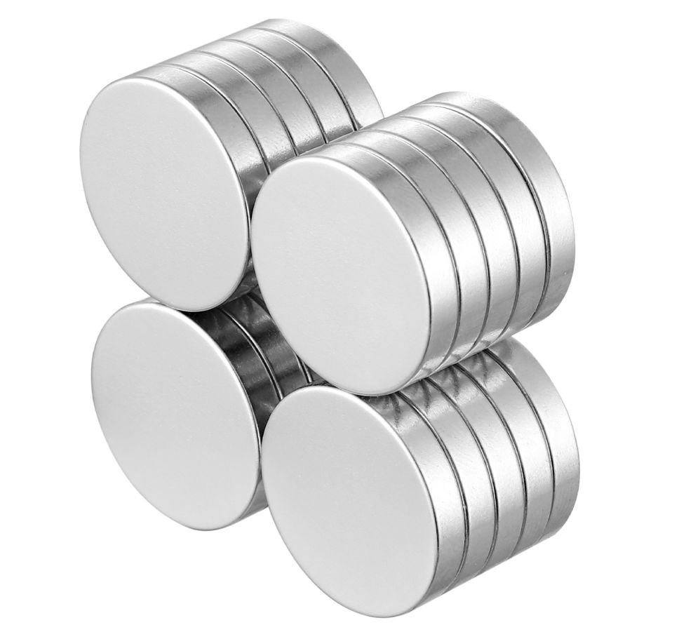 Super Strong 20 Neodymium Magnets 3/4 in X 1/8 in Permanent Magnet disc ...