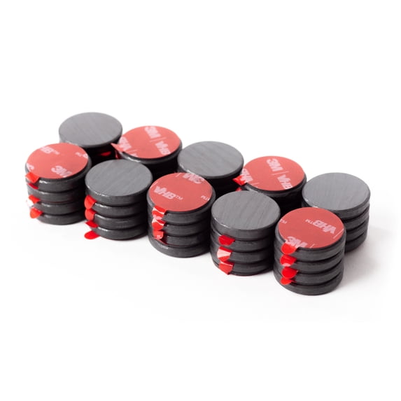 Heavy Duty High Strength 1 Inch Round Disc Magnets - 25 Pieces Super ...