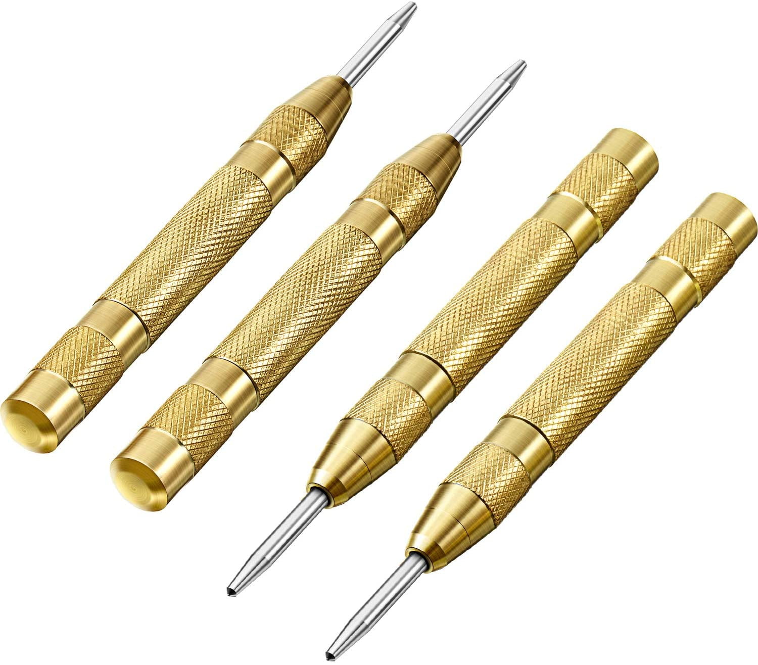 Super Strong Automatic Center Punch - 5 Inch Black Steel Spring Loaded ...