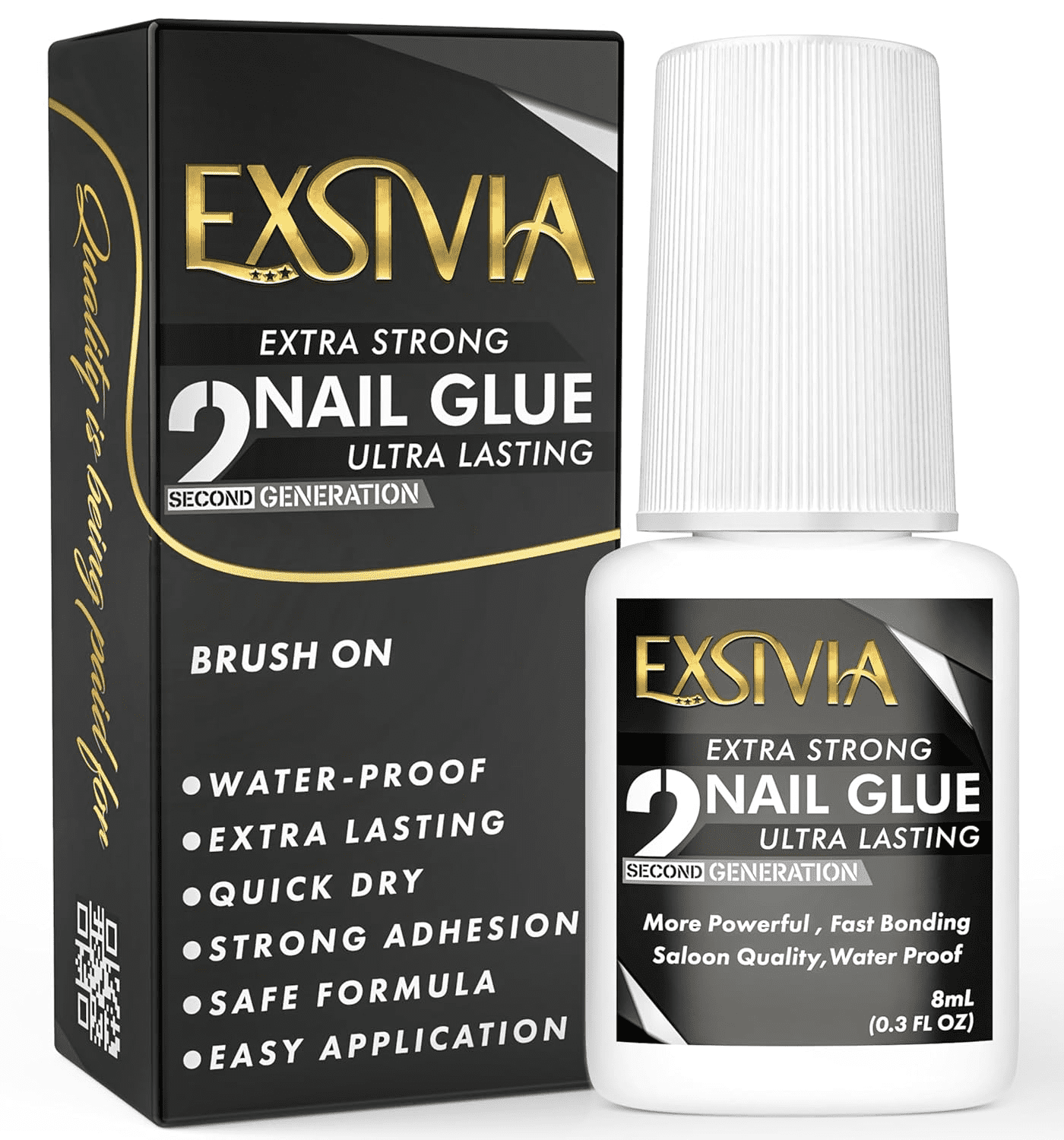 Super Strong Nail Glue - 8ml Salon Quality for Acrylic & Press-On Nails ...