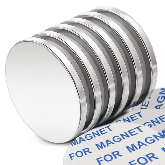 Super Strong Neodymium Disc Magnets with Double-Sided Adhesive ...