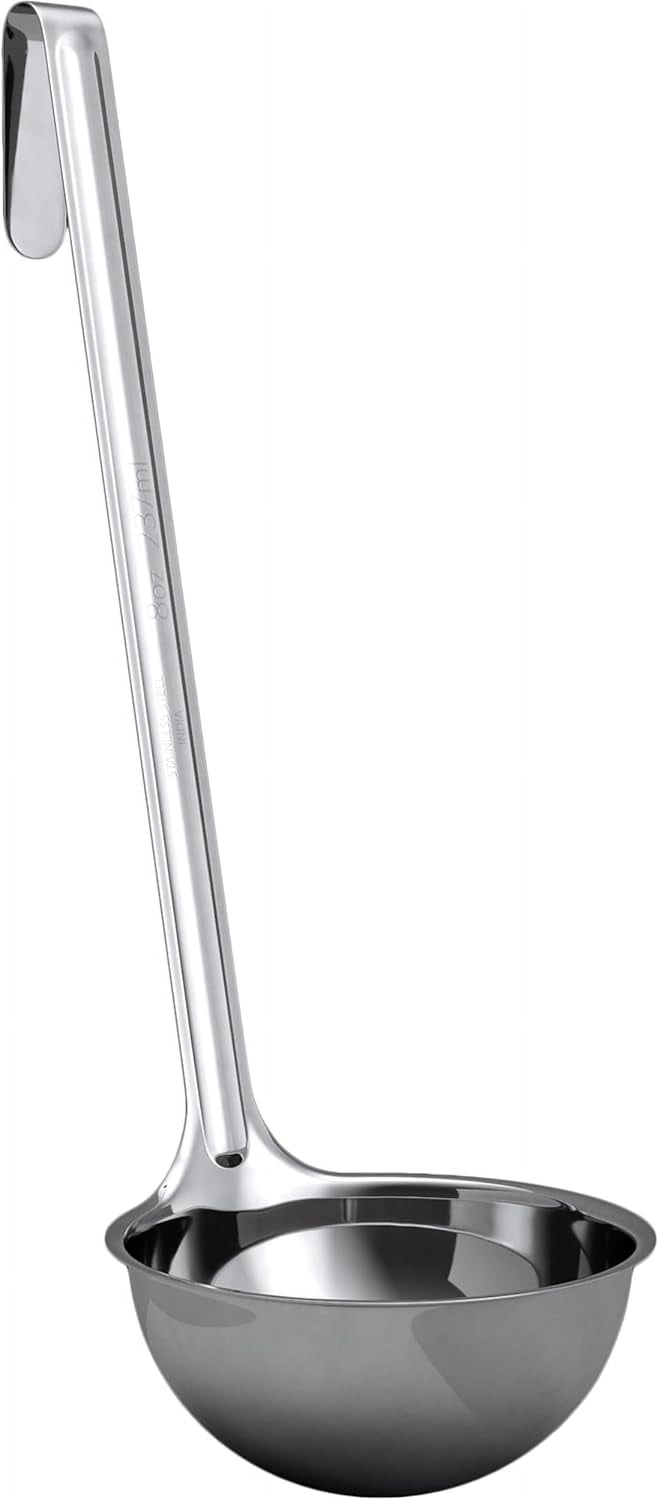 Super Sturdy, Ergonomic 8 Oz. Soup Ladle 1 Pk. Stainless Steel Ladles ...