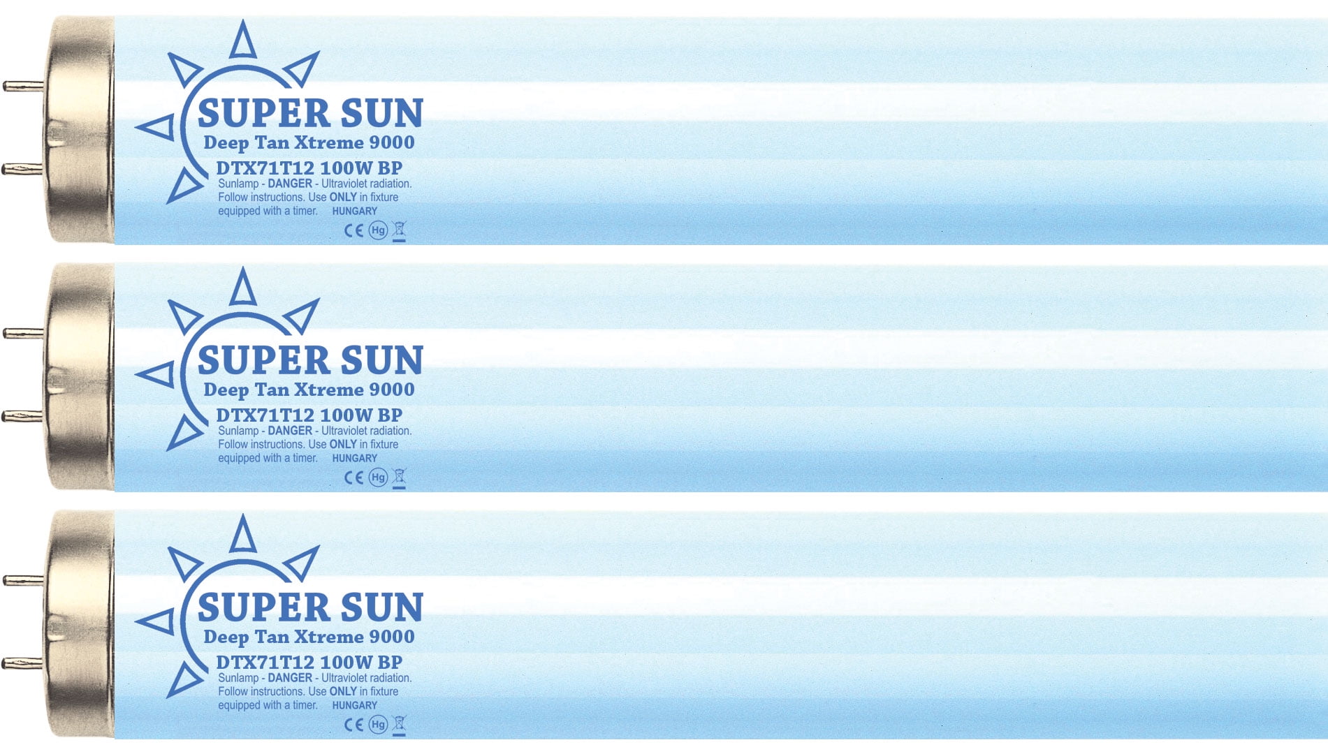 Super Sun Deep Tan Xtreme Tanning Bulbs, 6 Pack, F71T12, 100-120W ...
