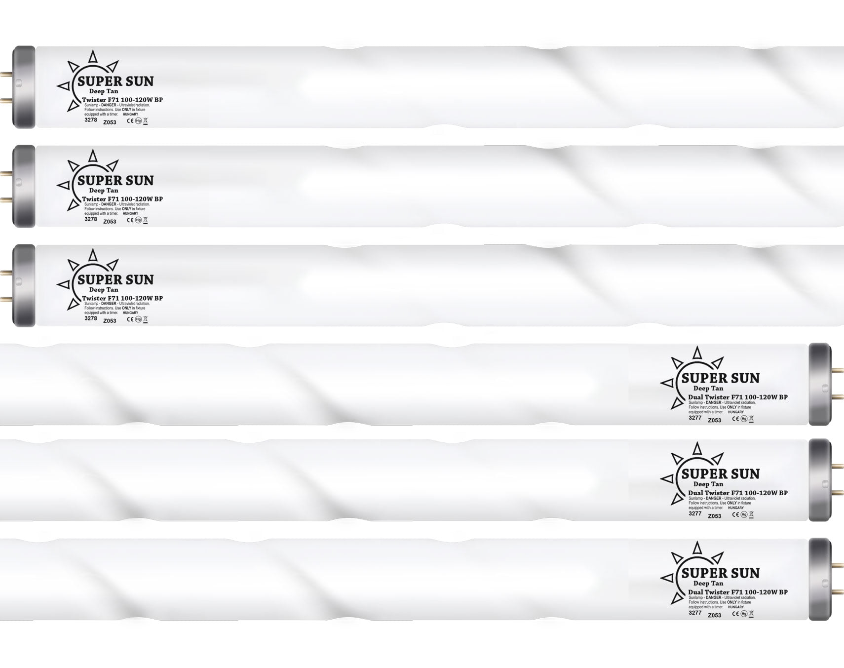 Super Sun Twister Dual Face & Body Tanning Lamp Kit F71T12 BP 100W ...