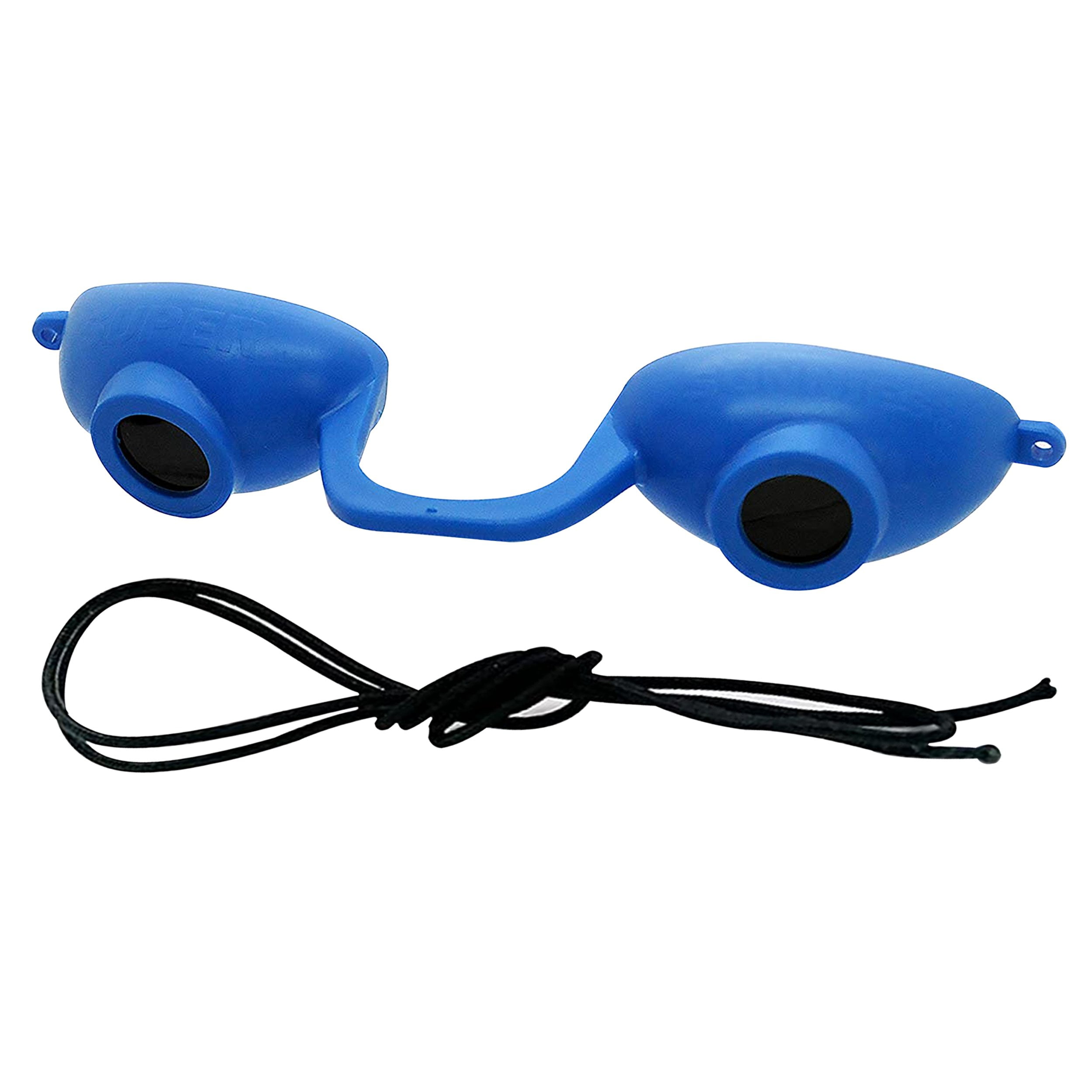 Super Sunnies Evo Flexible Blue Goggles for UV Eye Protection & Tanning ...