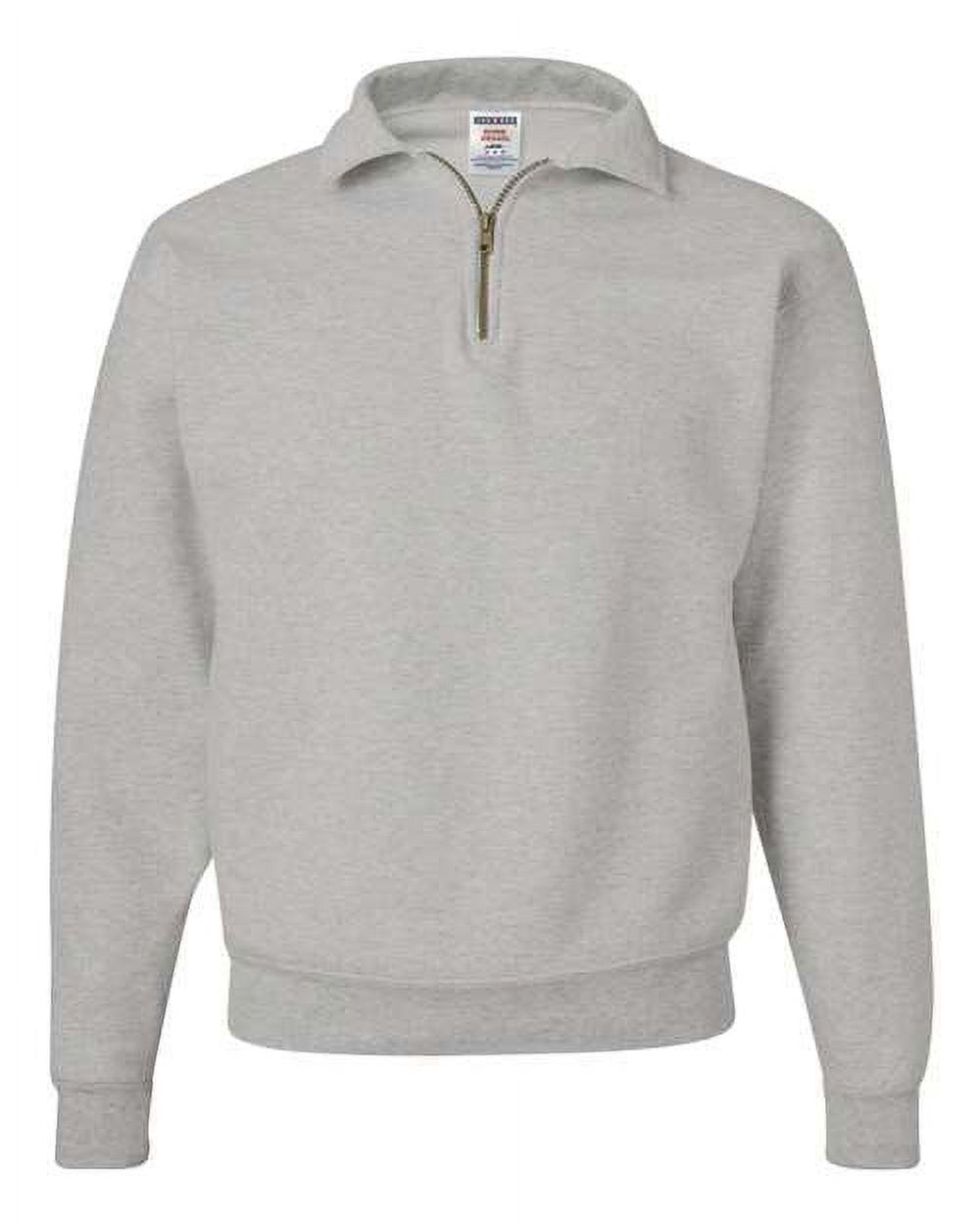 Super Sweats NuBlend® Quarter-Zip Cadet Collar Sweatshirt - Walmart.com