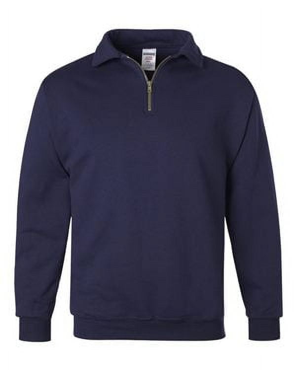 Super Sweats NuBlend® Quarter-Zip Cadet Collar Sweatshirt - Walmart.com
