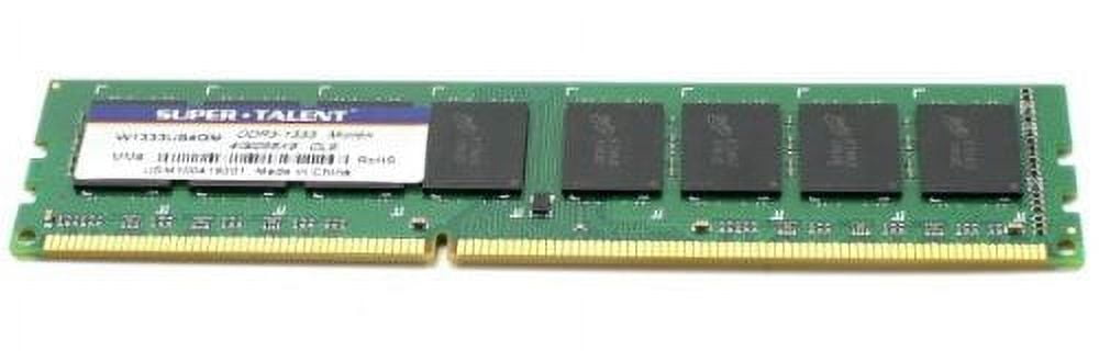 Super Talent 1.5V/CL 9 DDR3 1333 4 GB/256x8 Micron Chip Memory ...