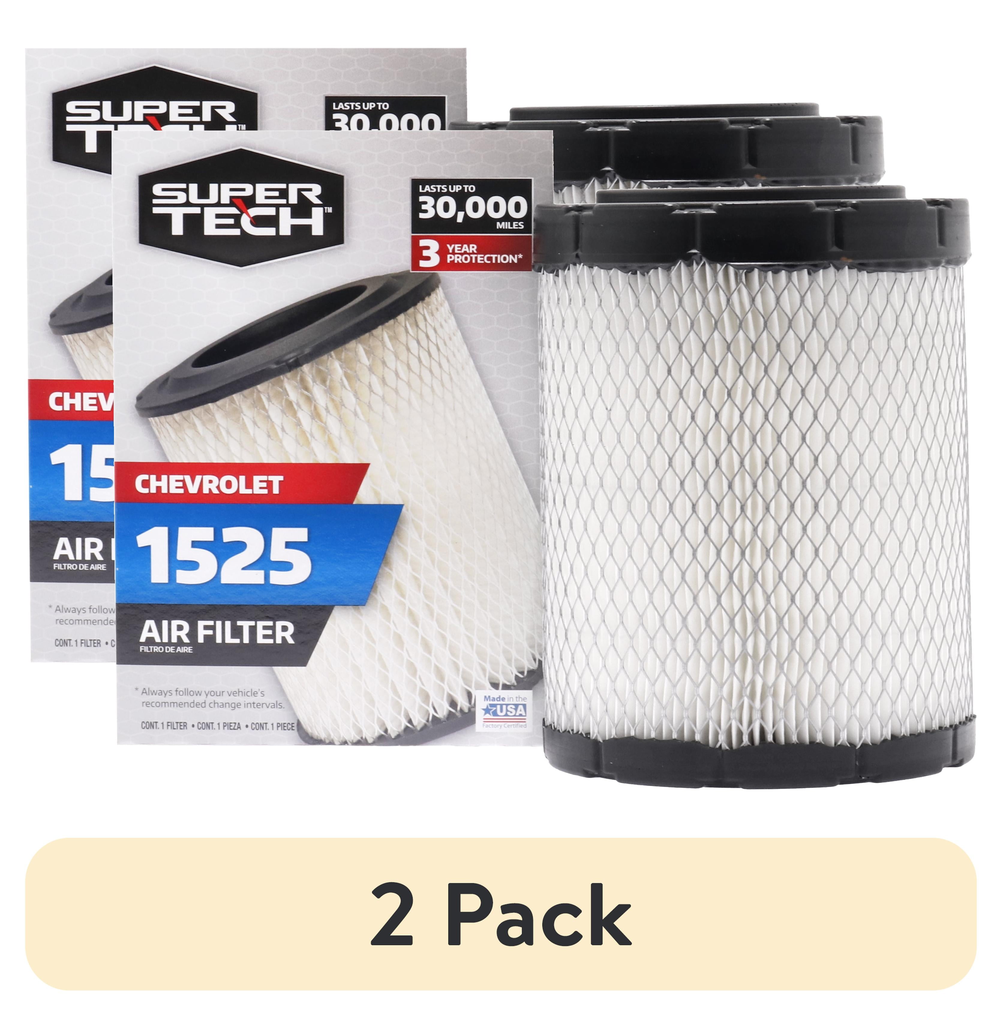 (2 pack) Super Tech 1525 Engine Air Filter, Replacement for GM and ...