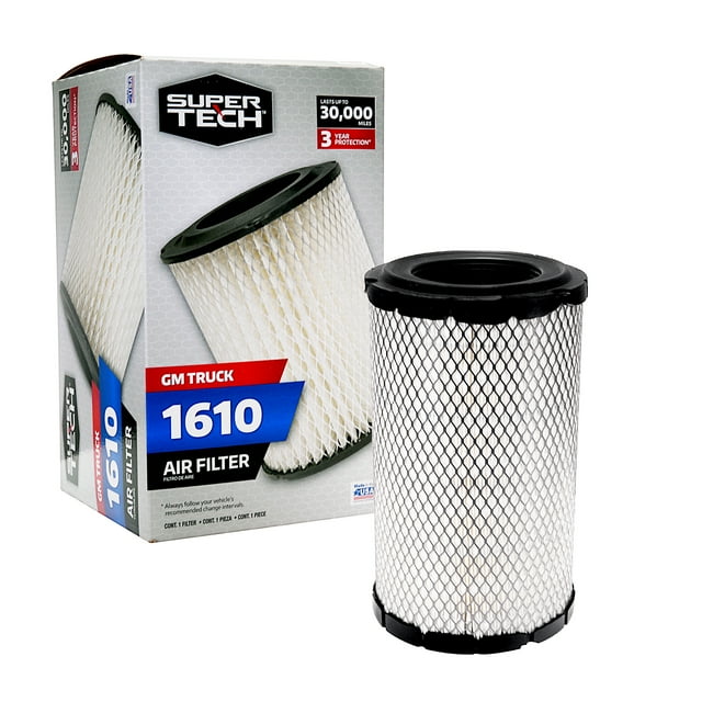 Super Tech 1610 Engine Air Filter, Replacement Filter for GM or GM ...