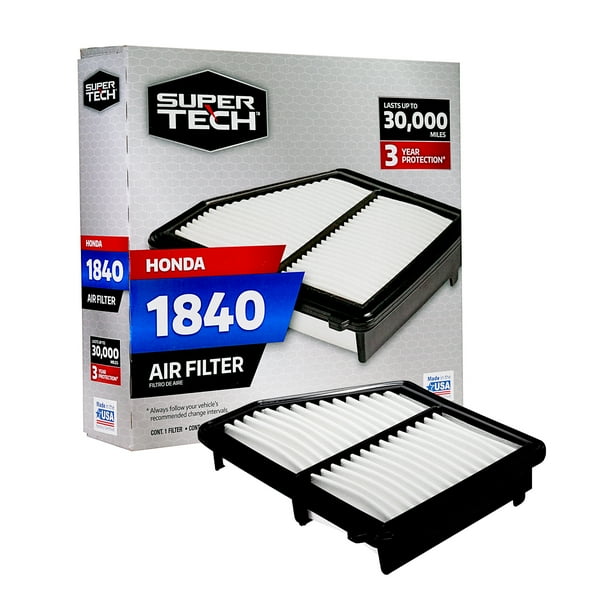 Super Tech 1840 Engine Air Filter, Replacement Filter for Honda Fits ...