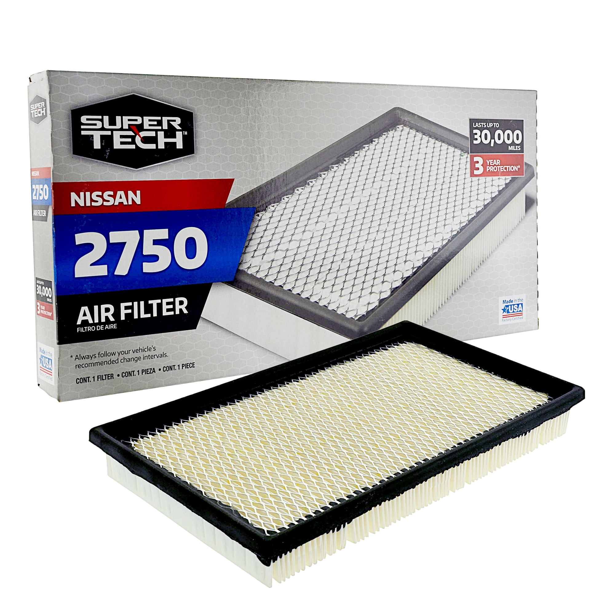 Super Tech 2750 Engine Air Filter, Replacement Filter for Infiniti ...