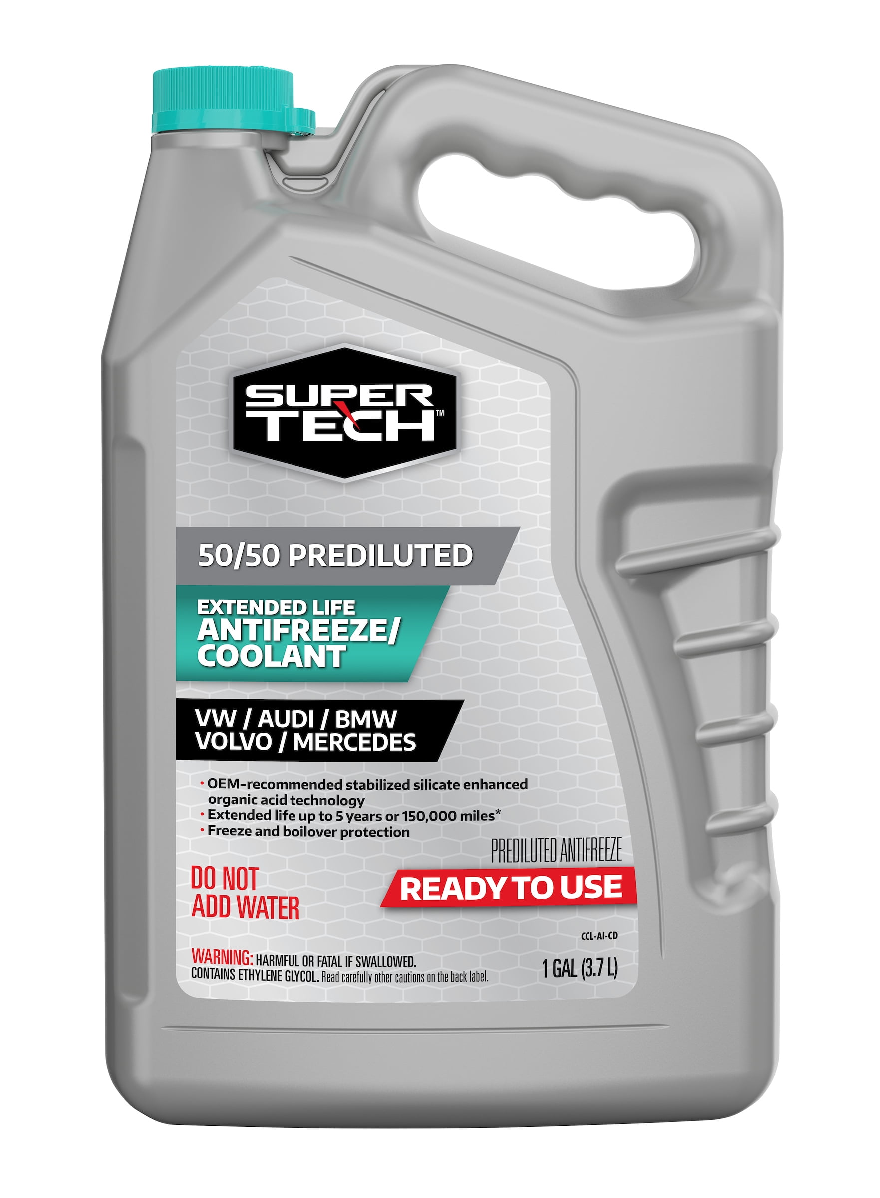 Super Tech 50/50 Prediluted Extended Life Antifreeze/Coolant for VW ...