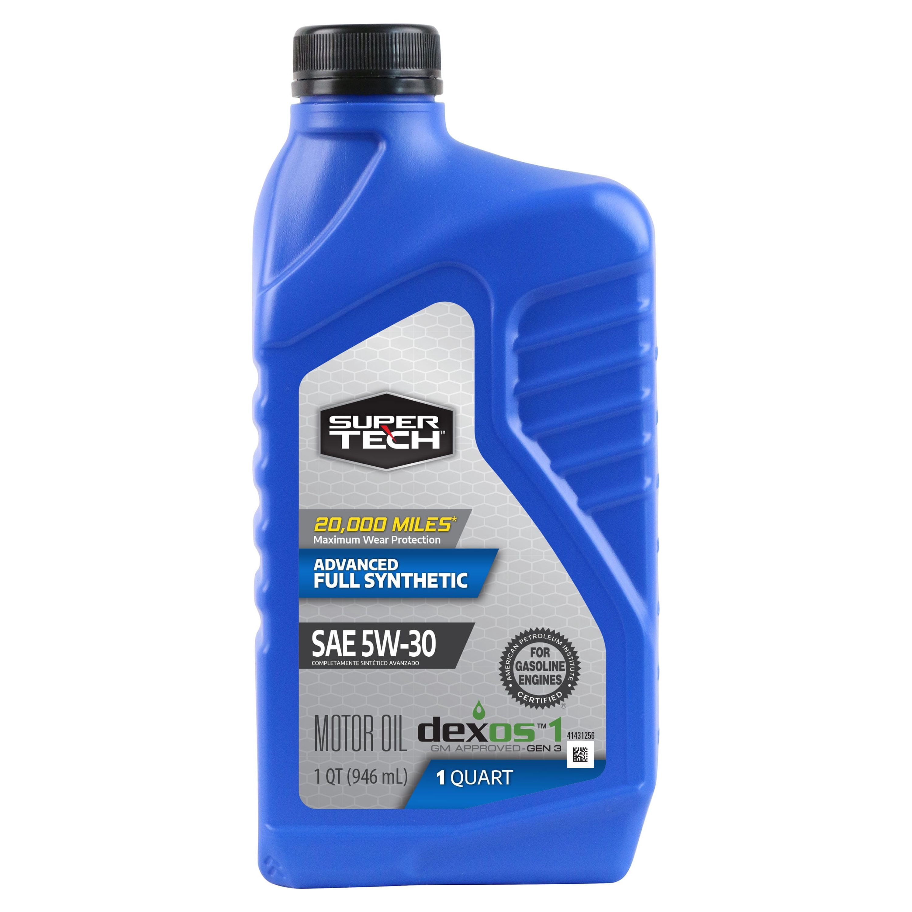 Super Tech Advanced Full Synthetic Motor Oil SAE 5W-30, 1 Quart ...