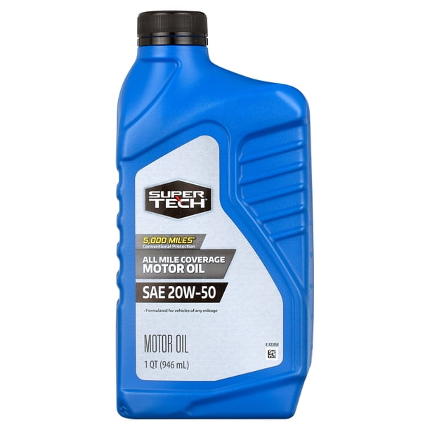 Super Tech All Mileage Motor Oil SAE 20W-50, 1 Quart - Walmart Business ...