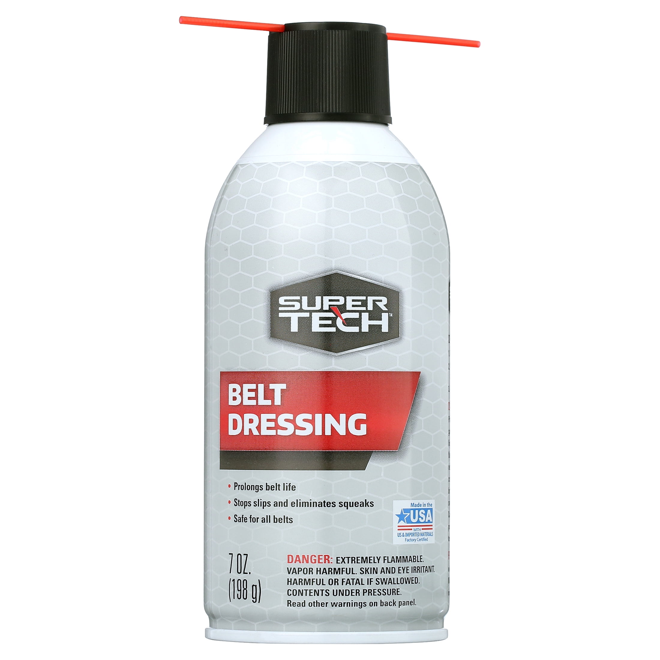 Super Tech Belt Dressing 7 oz for Automotive and Small Engine Belts ...