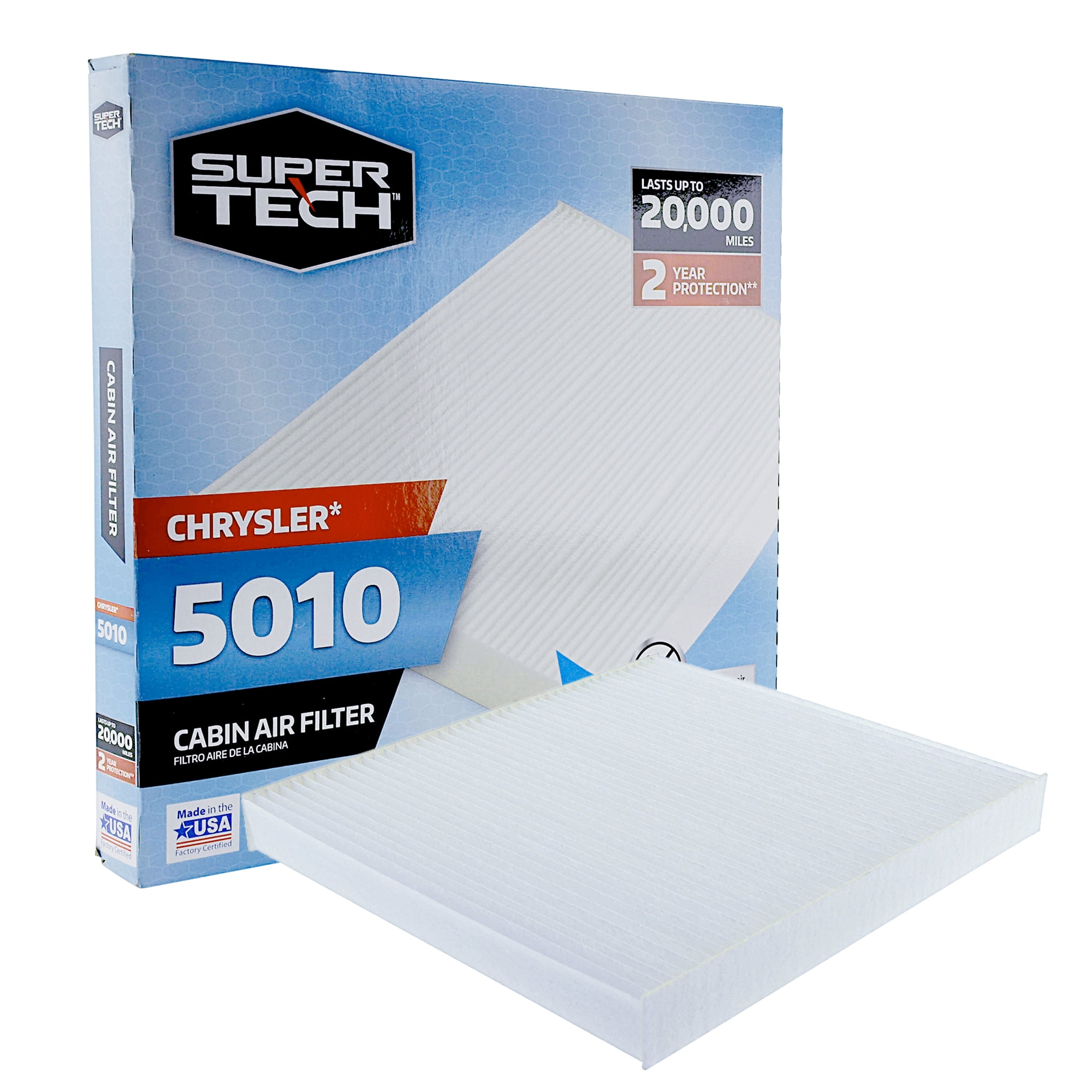 Super Tech Cabin Air Filter 10.25x9.57 inches Replacement Dust Pollen ...
