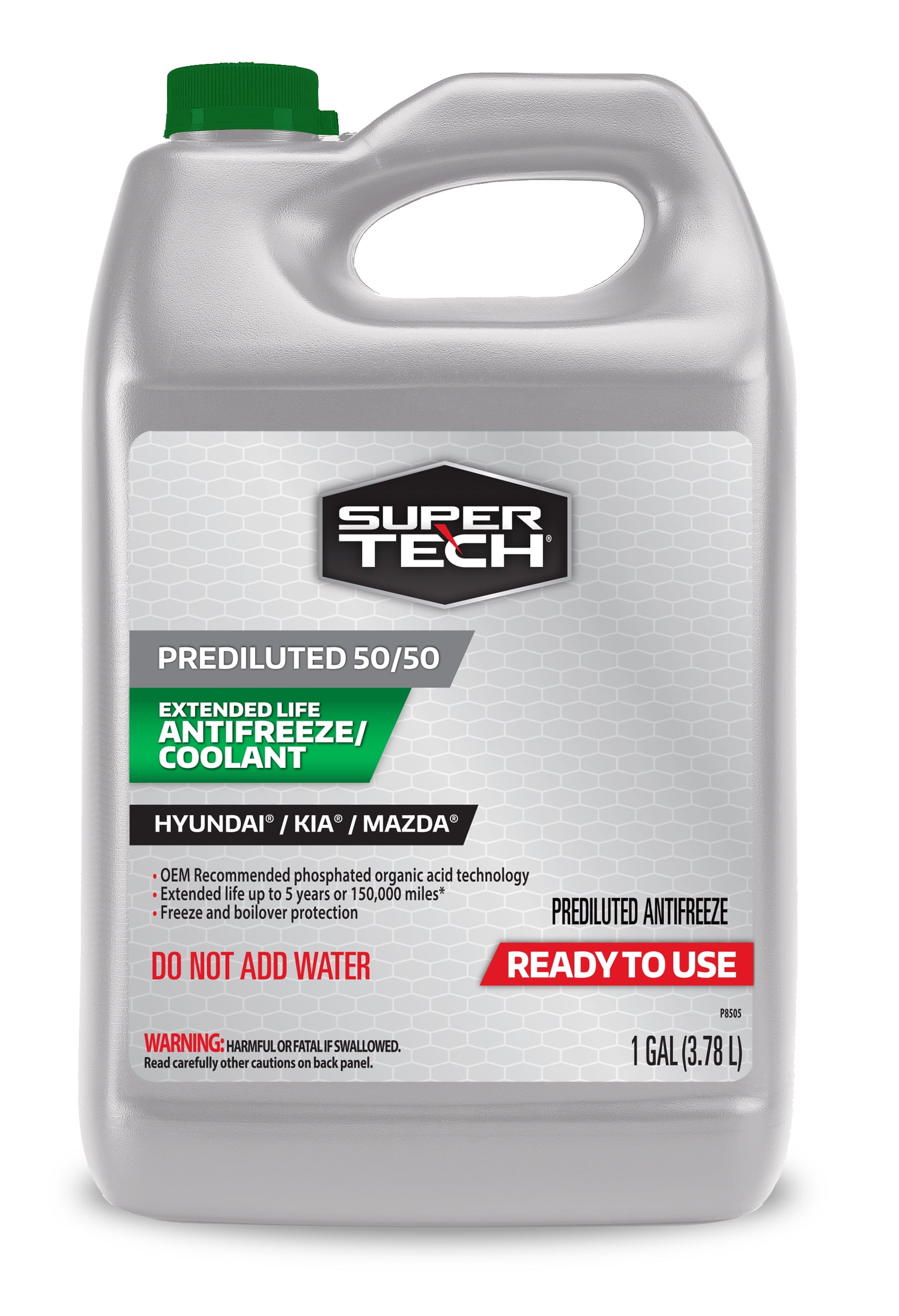 Super Tech OE Green Antifreeze Prediluted 50/50 Antifreeze & Coolant ...