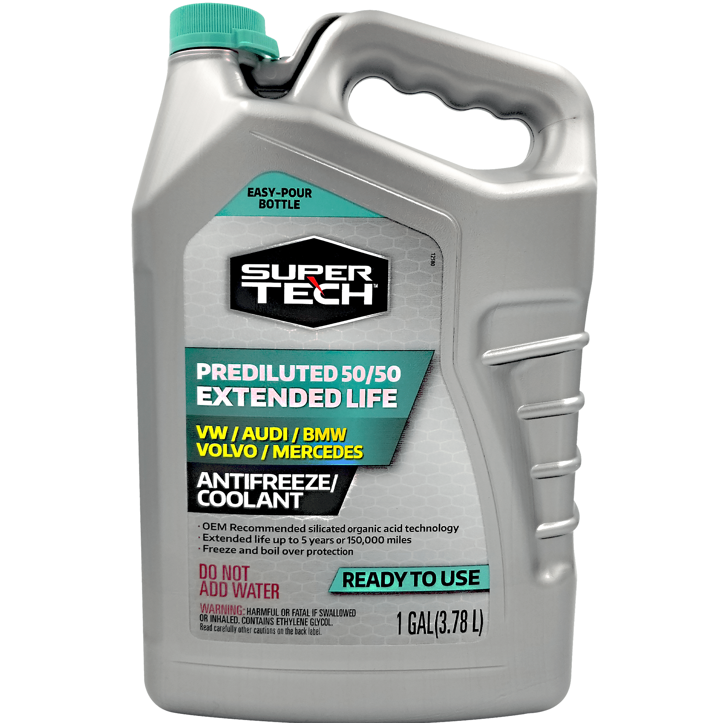 Super Tech Antifreeze Prediluted 50/50 Extended Life Teal Coolant for ...