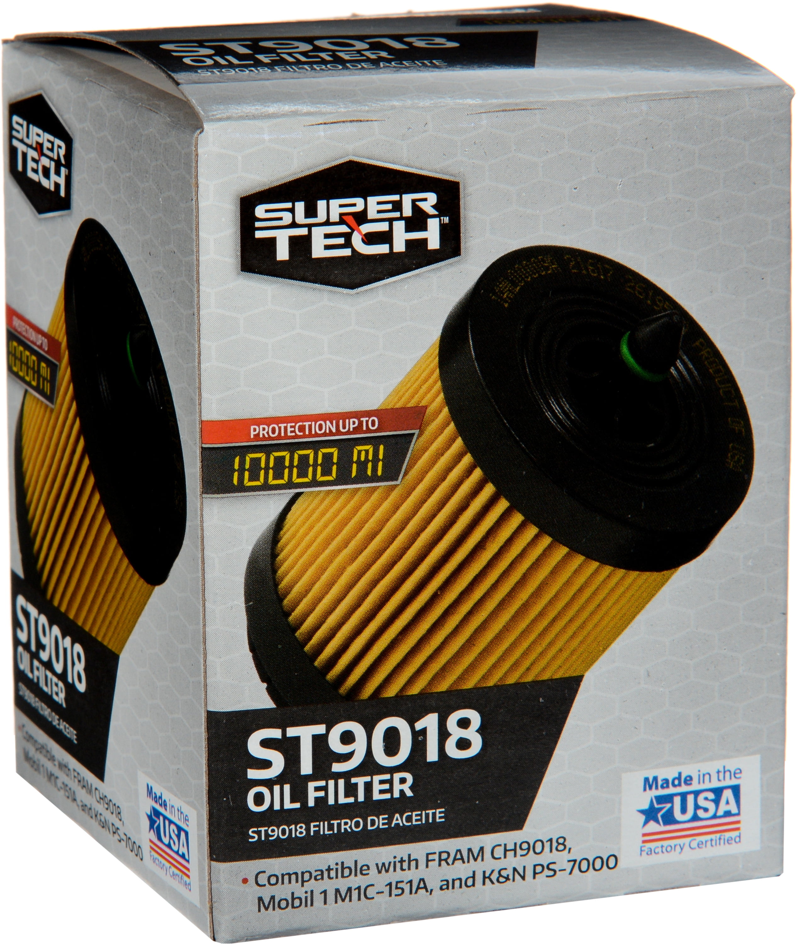 Super Tech Oil Filter ST9018 for Chevrolet and GM Vehicles 10K Mile Engine Oil Filter - Walmart.com