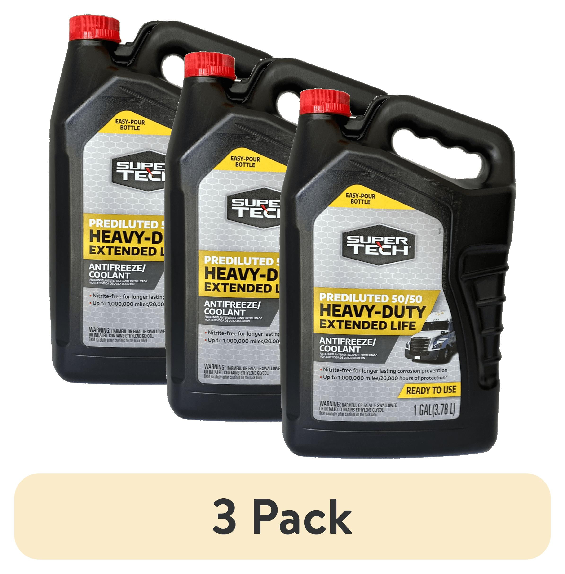 (3 pack) Super Tech Prediluted 50/50 Heavy-Duty Extended Life ...