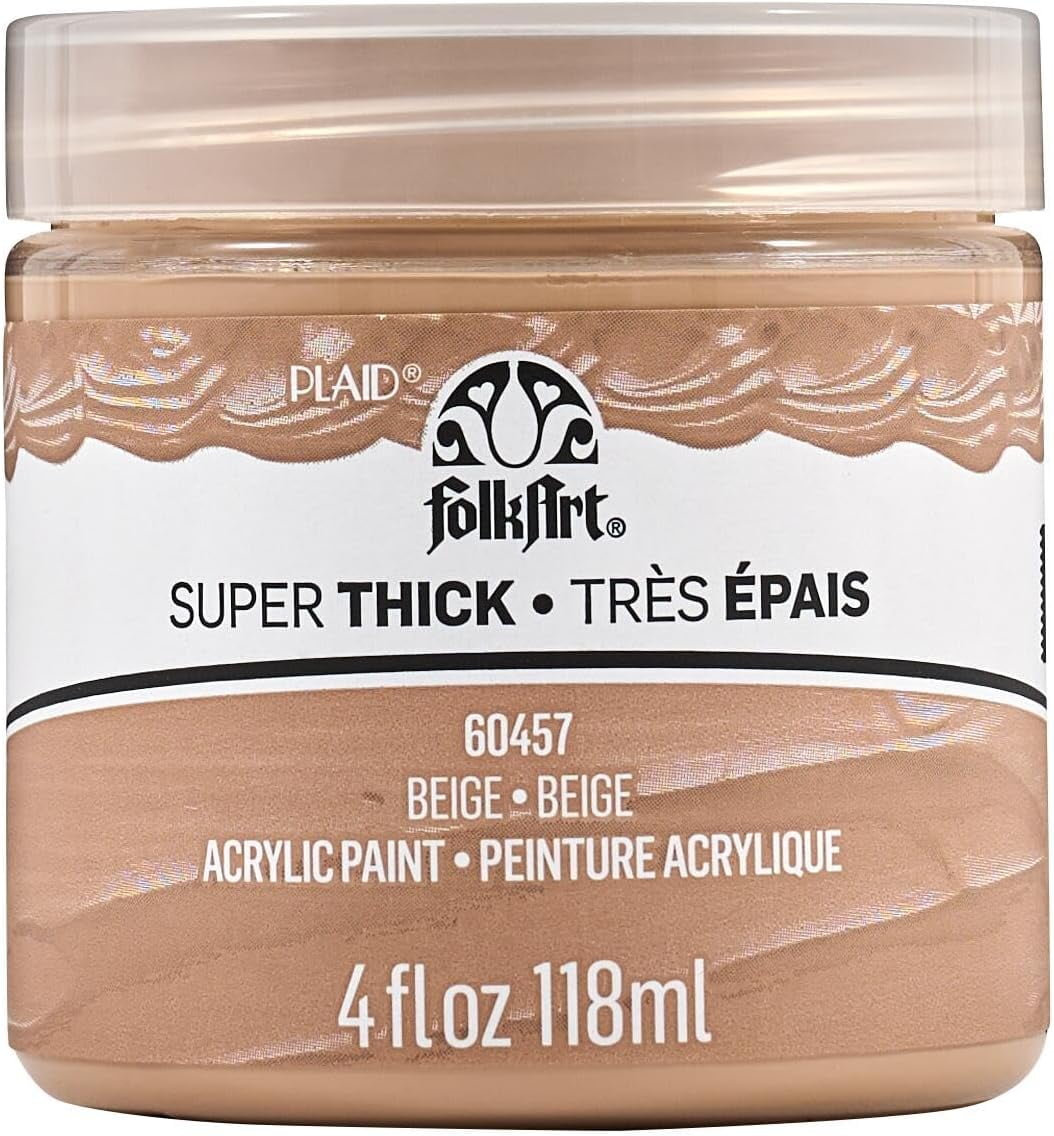 Super Thick Acrylic Paint with a Textured Finish, Beige, 4 oz - Walmart.com