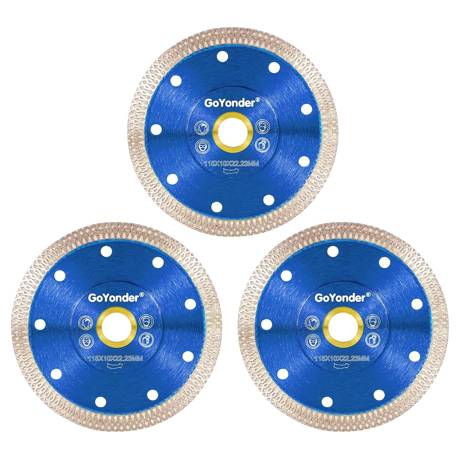 Super Thin 5" Diamond Saw Blade for Cutting Porcelain Tiles, Granite ...
