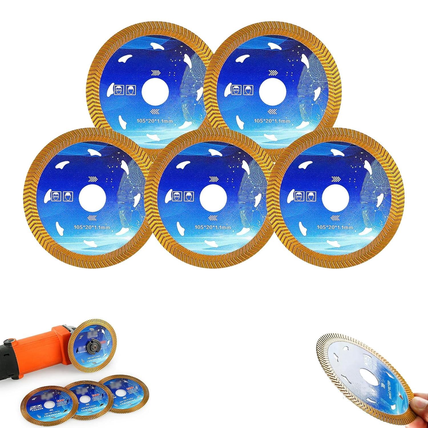 Super Thin Saw Blade for Cutting Porcelain Tiles, 1mm Diamond Saw Blade ...