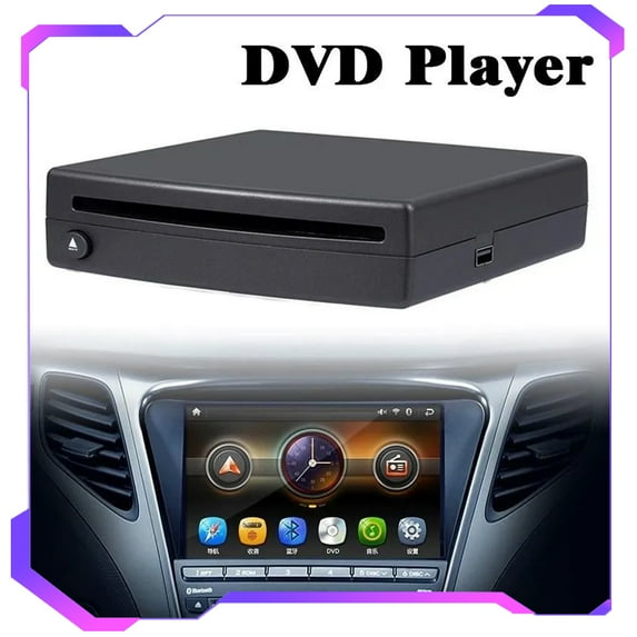Super Thin USB Power External Car CD DVD Player Compatible with PC LED ...