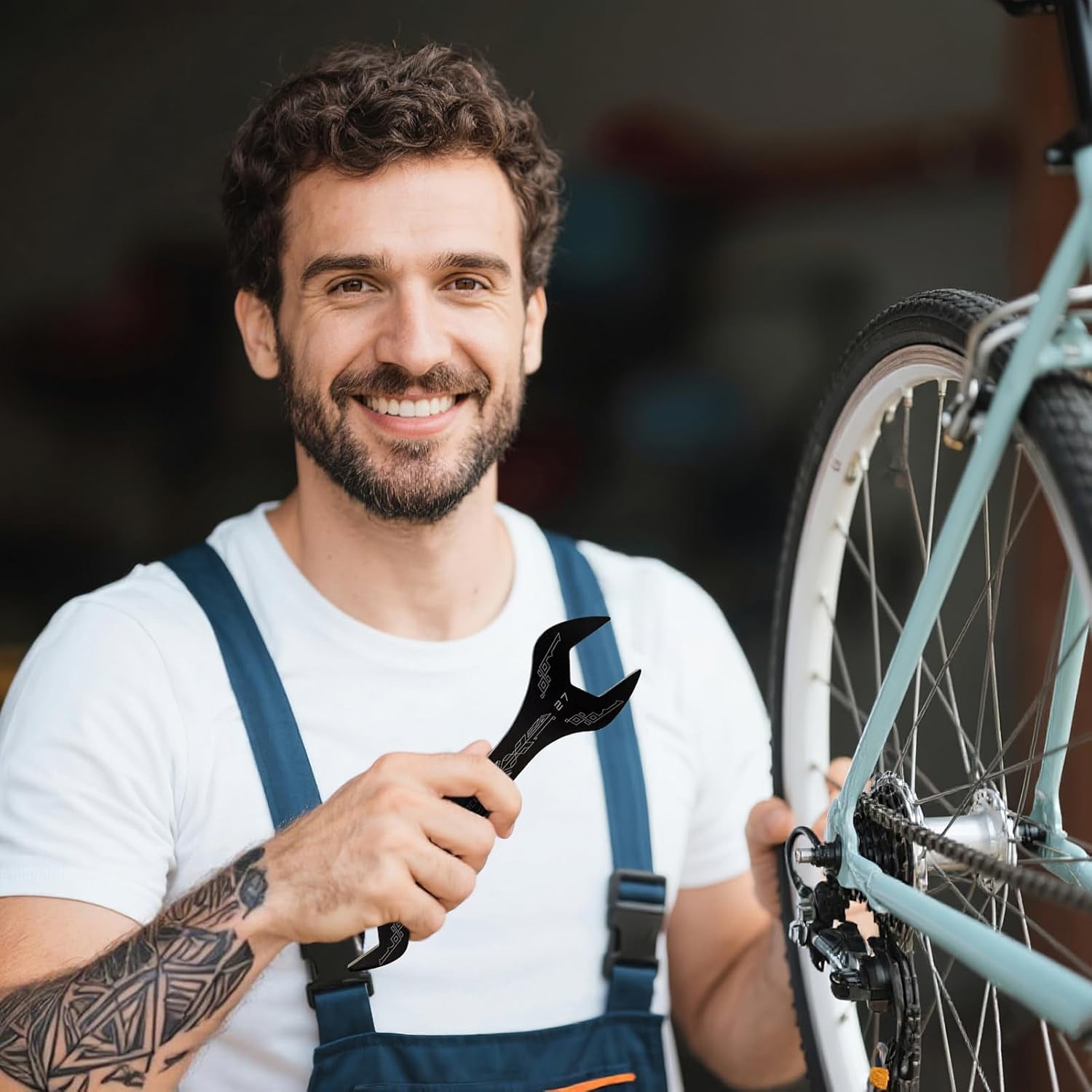 Super Thin Wrench Set For Bike: 16-Piece SAE & Metric - Stainless Steel - Rust Resistant - For ...