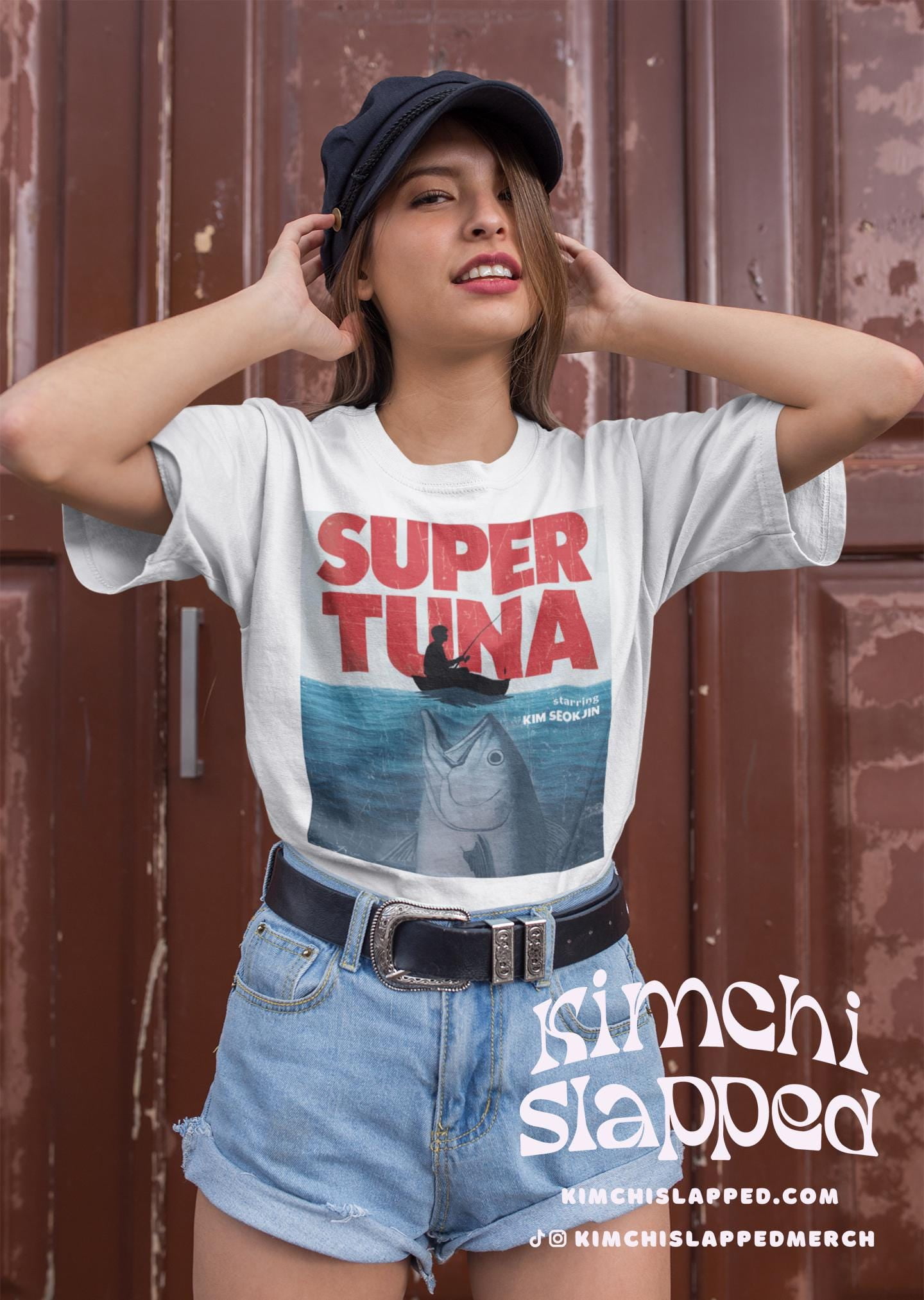 Super Tuna T-Shirt | Jin Meme Shirt | Kim Seokjin Funny Fishing Shirt ...