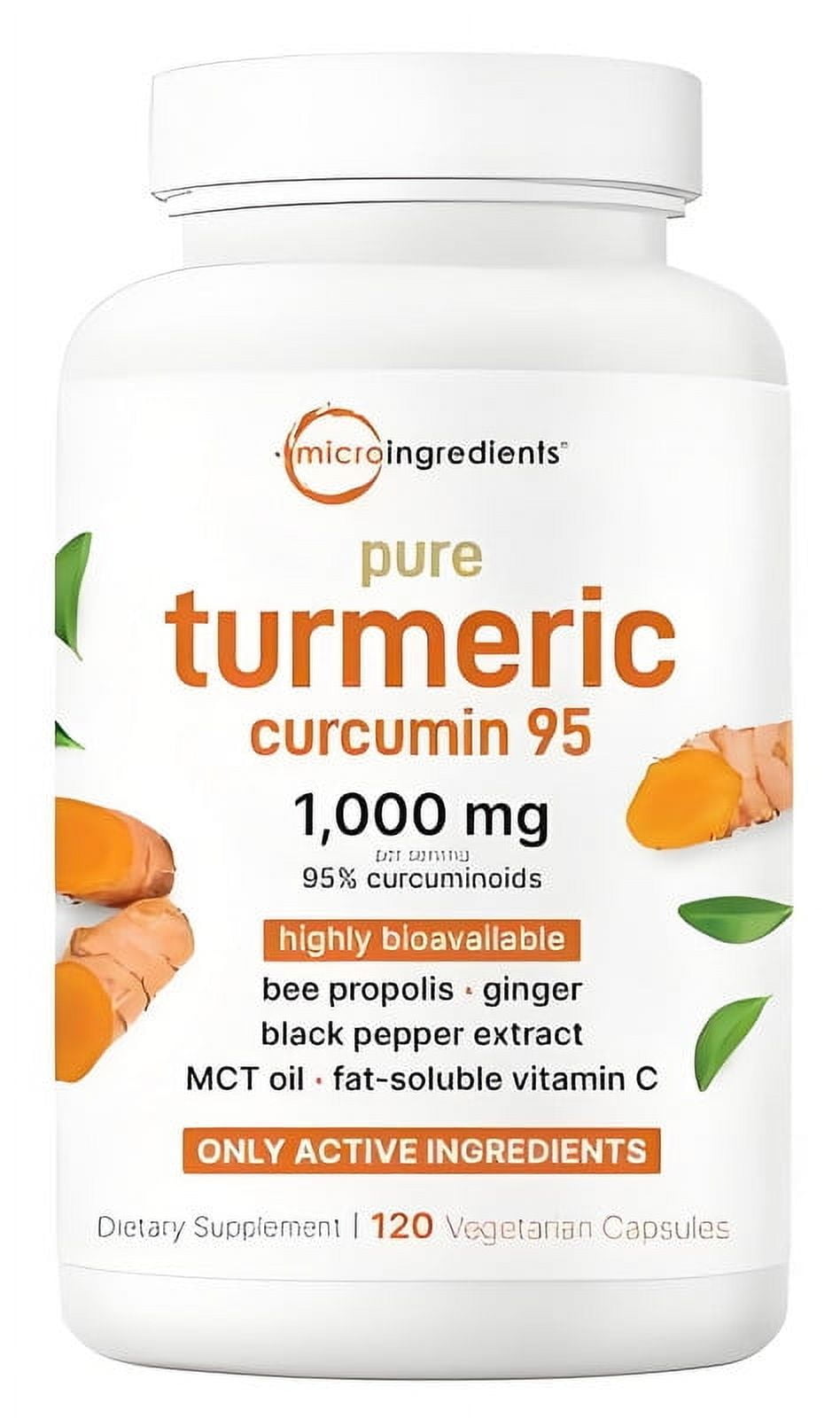 Turmeric Curcumin_Suplement 1,000mg | 95%Curcuminoids | 120_Veggie ...