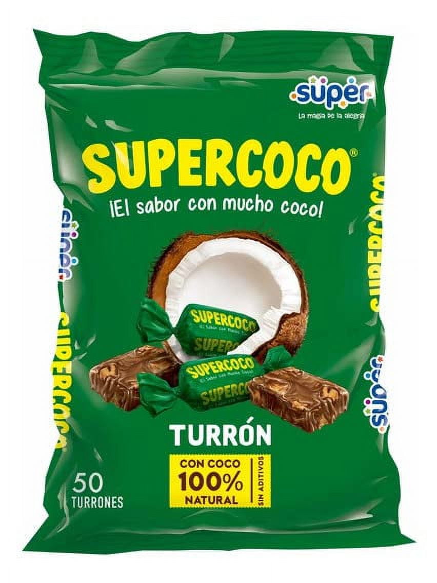 Super Turron Supercoco All-Natural Coconut Candy (50 Count) - Imported ...