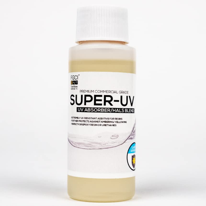 Super UV Inhibitor Additive 2 oz. Bottle for Epoxy Resin - Protects ...