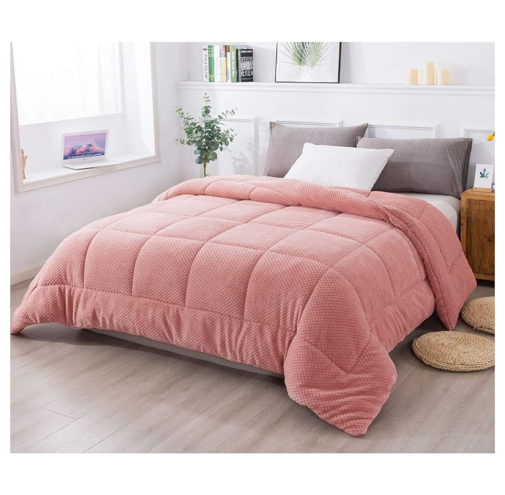 Super Ultra Soft Luxury Plush Comforter, Cozy Reversible Fleece - Goose ...