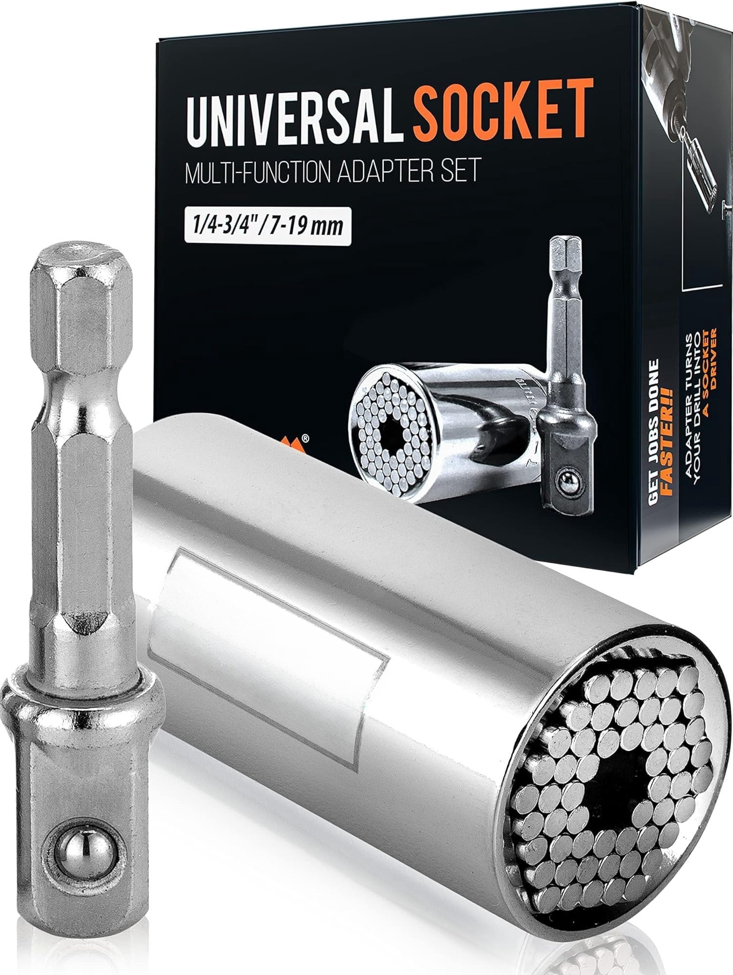 Super Universal Socket Tool, 7-19mm Universal Socket Wrench Set, Gator ...
