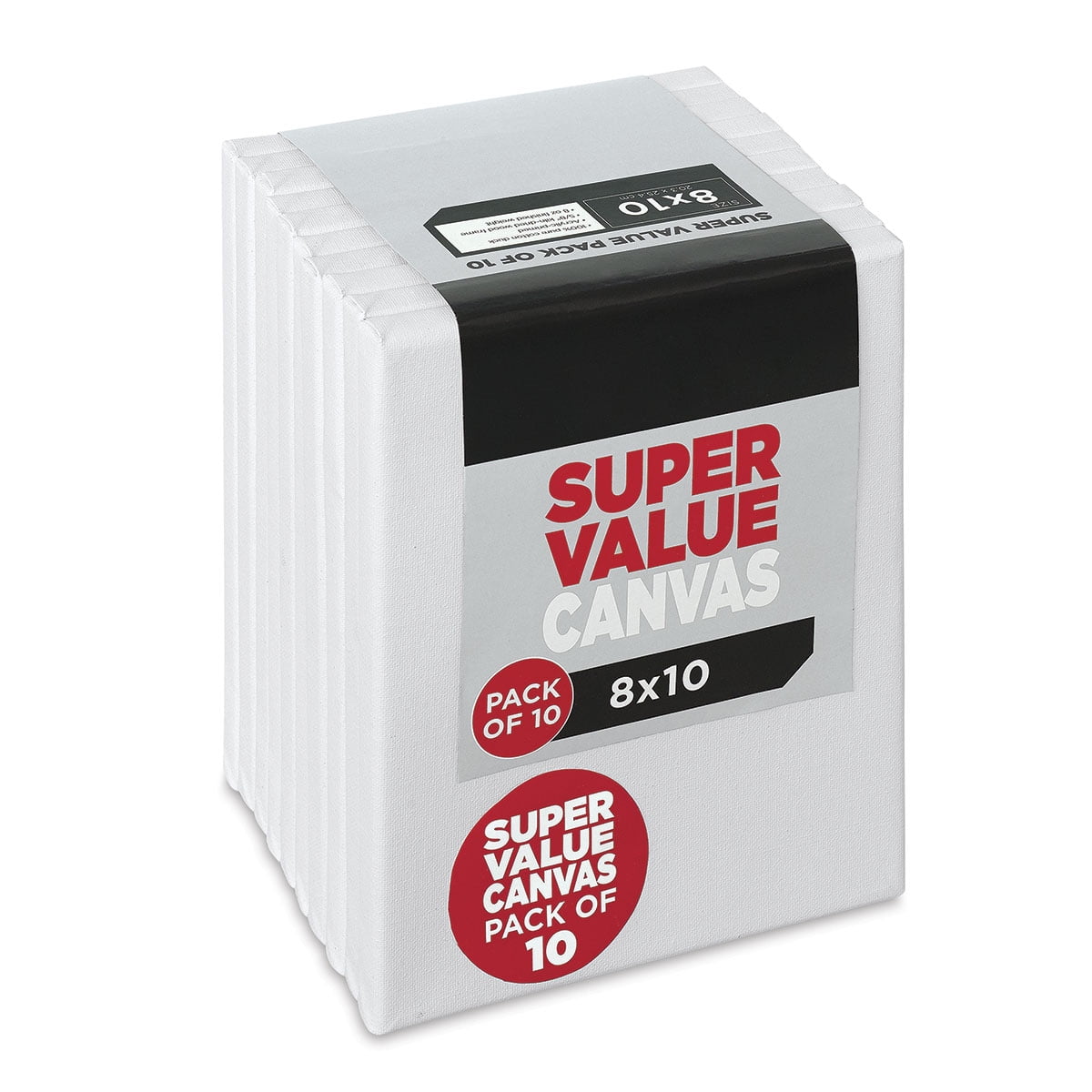 Blick Super Value Canvas Pack - 8" x 10", Pkg of 10 - Walmart.com