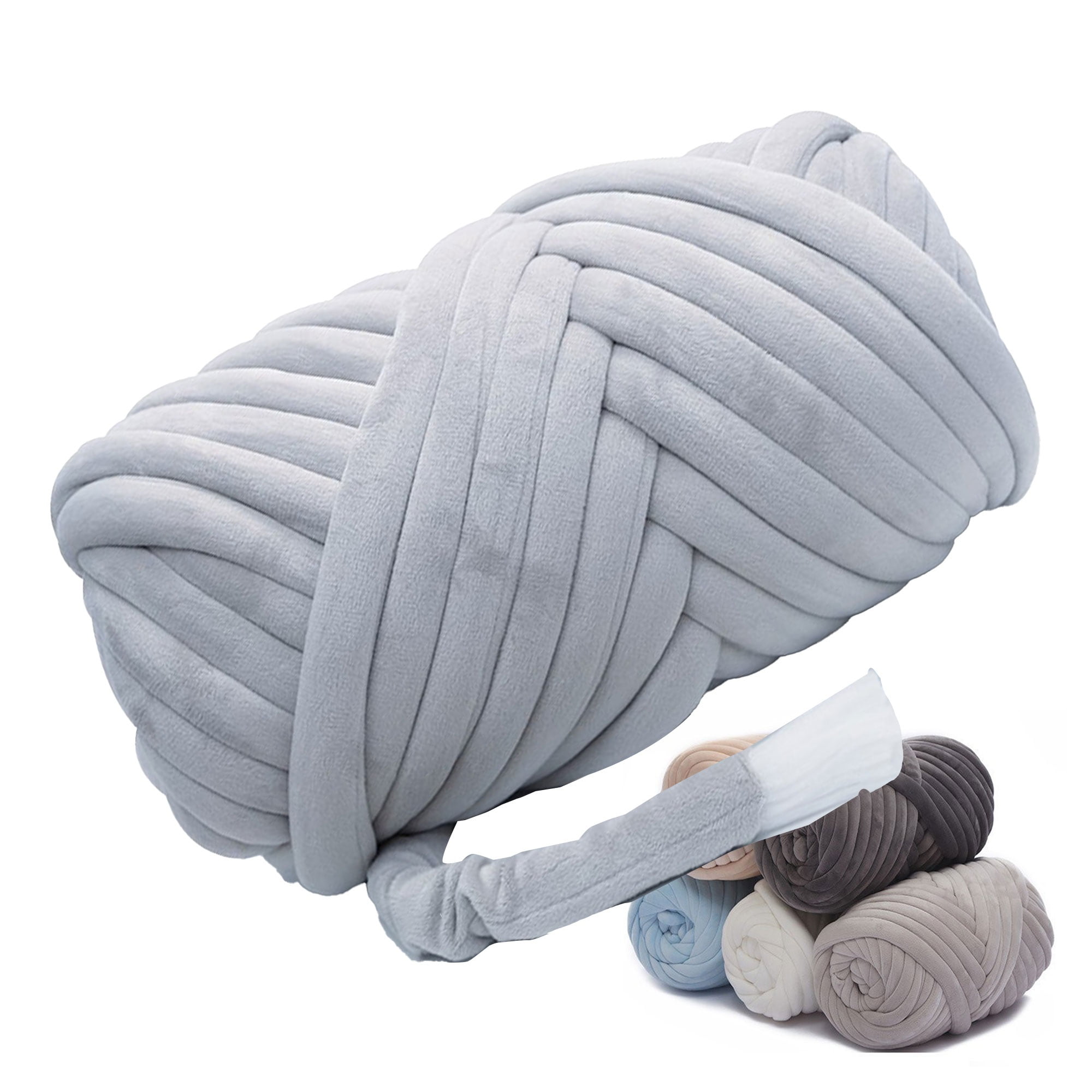 Super Velvet Chunky Yarn - Giant Bulky Knitting Wool for Arm Knitting ...